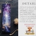 15 Fantasy Starry Night Printable Bookmarks | Digital Download JPG ...