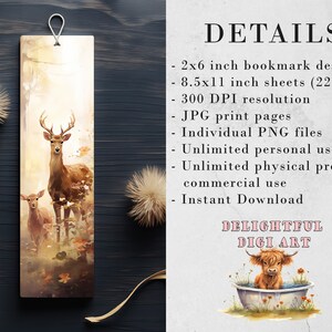 10 Spring Animals Printable Bookmarks | Digital Download JPG Bookmark ...