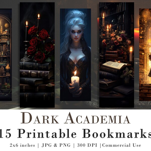 Dark Academia Bookmark - Etsy