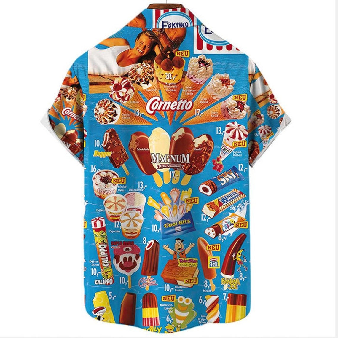 Ice Cream Shirts, 3d Printed Hawaiian Shirt