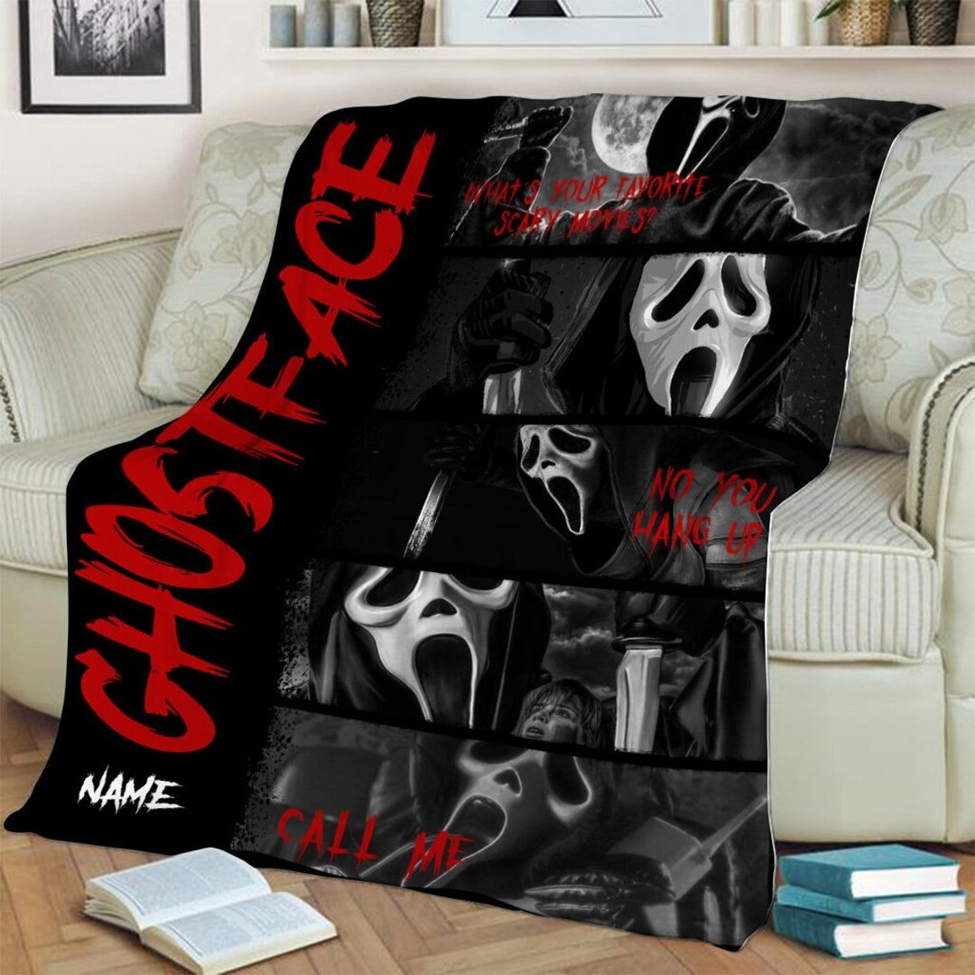 Ghost Face Blanket Scream Movies Halloween Blanket Horror - Etsy
