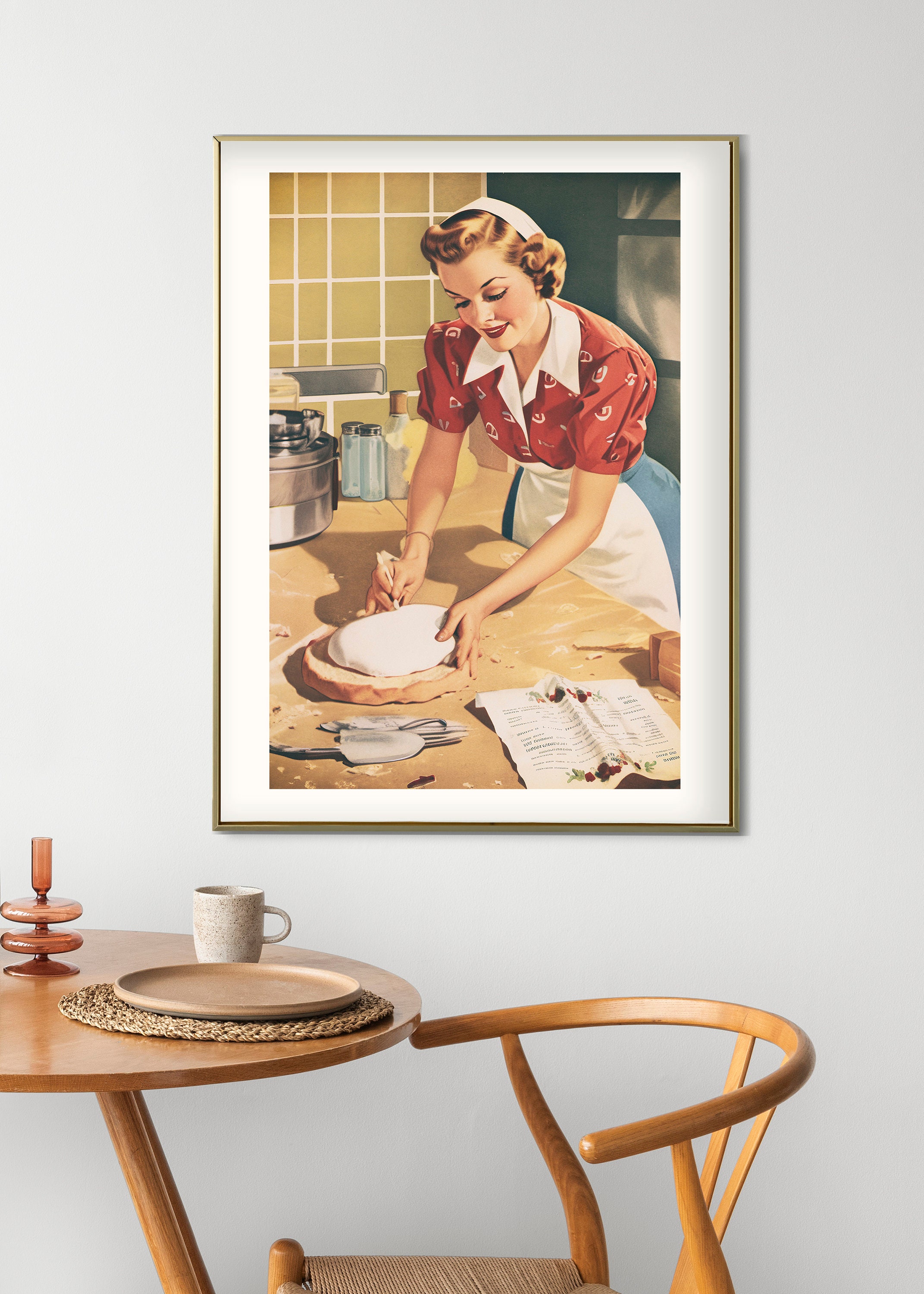 Vintage Posters | Women Baking Bread | Downloadable Prints | Vintage ...