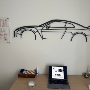 Eagle Talon Silhouette Large Metal Wall Art Car Garage Wall - Etsy