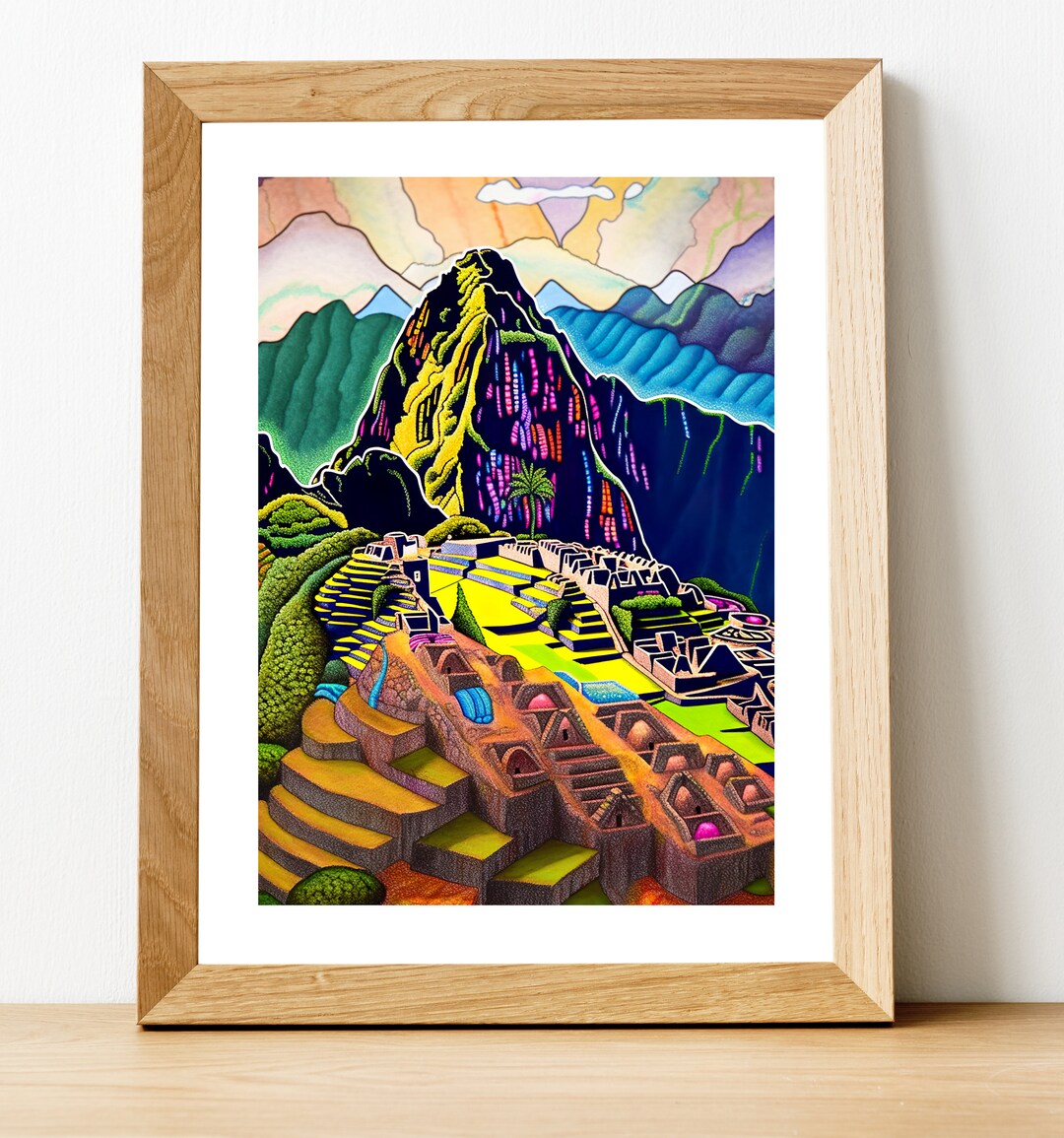 Whimsical Machu Picchu Cartoon Art: Capture the Spirit of Adventure - Etsy