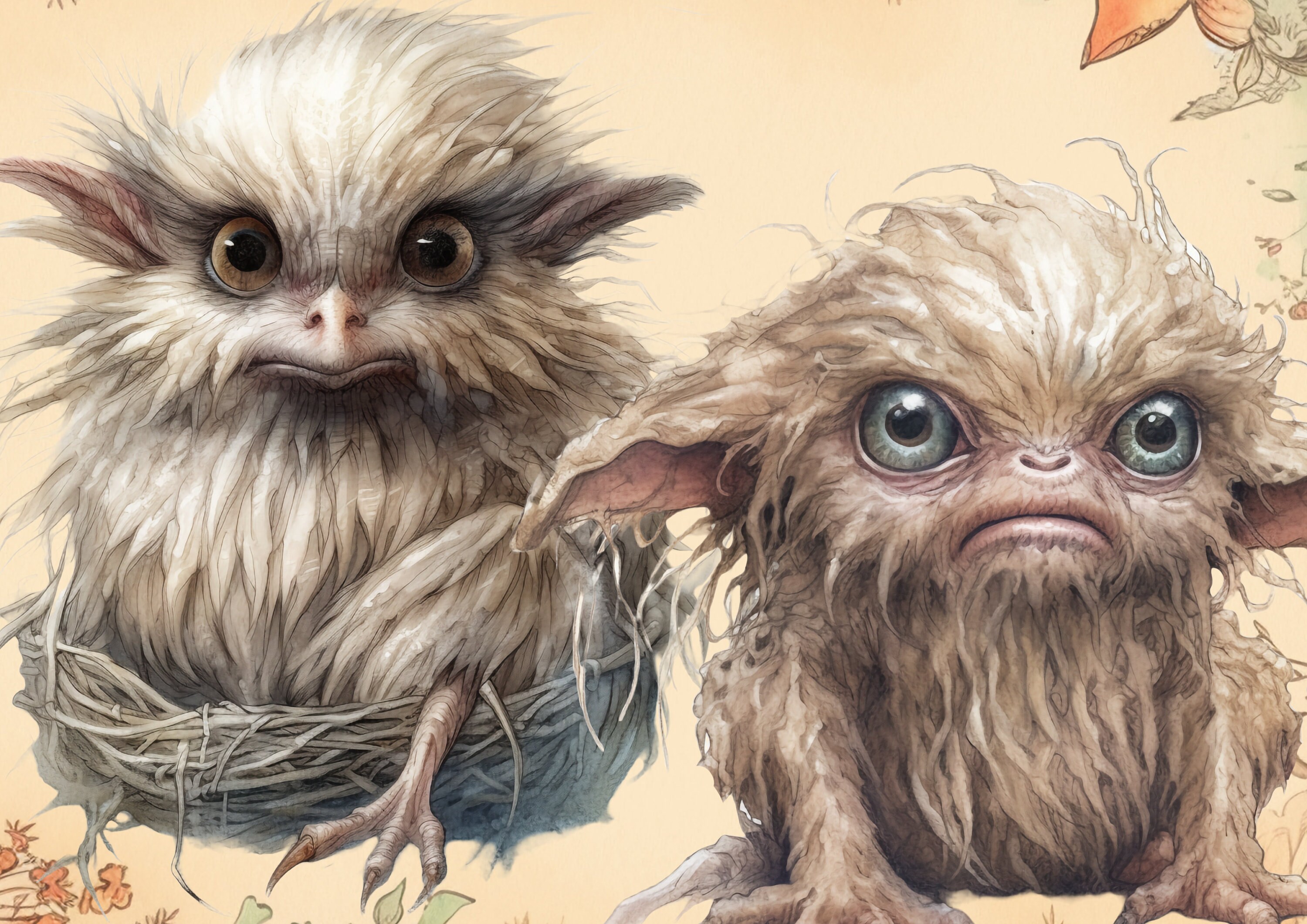 17 Cute but Unseelie Fantasy Creatures PNG. Fantasy Fairy Mabon ...