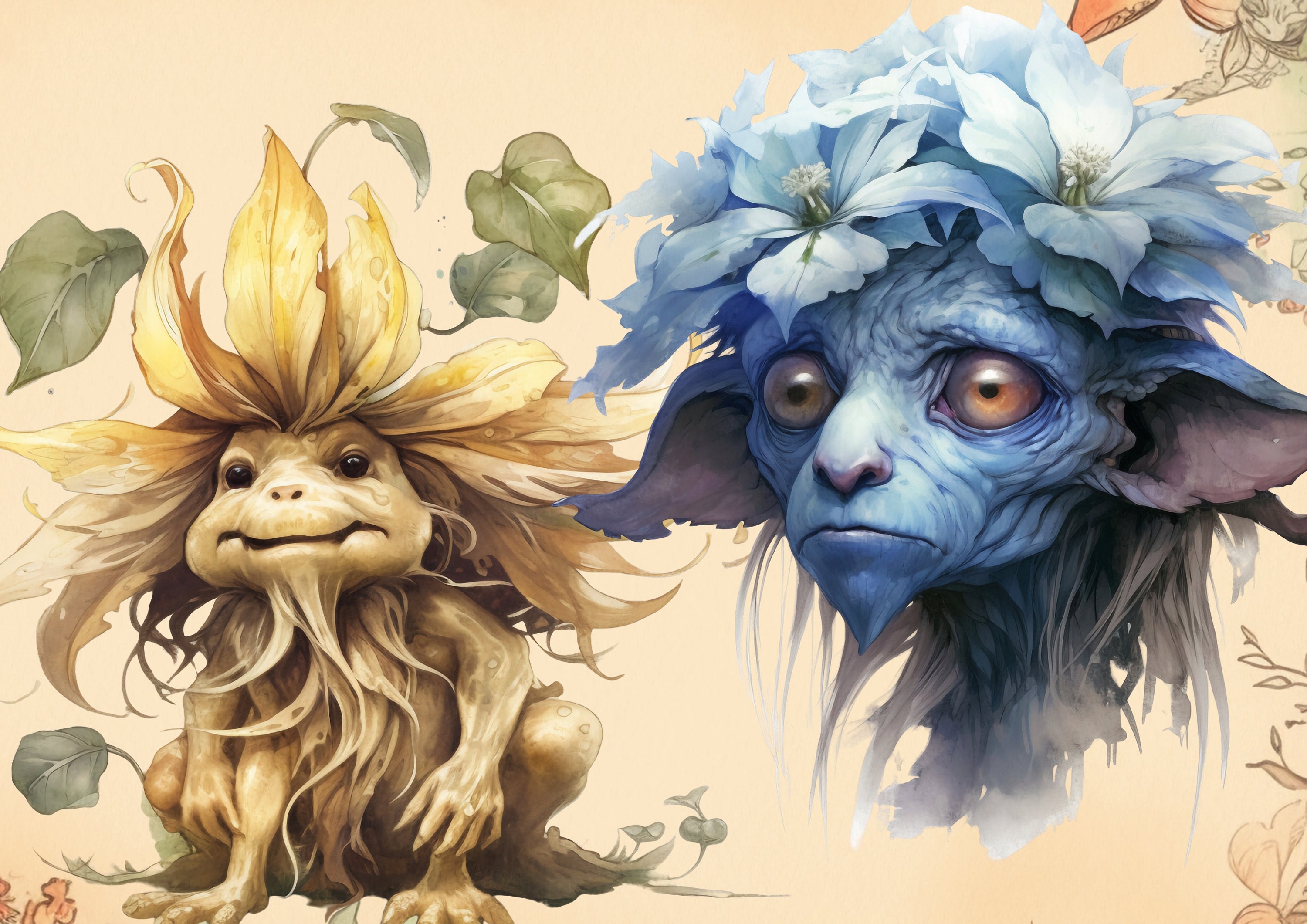 17 Spirits of the Flowers PNG. Fantasía, Nature Spirit, Elemental ...