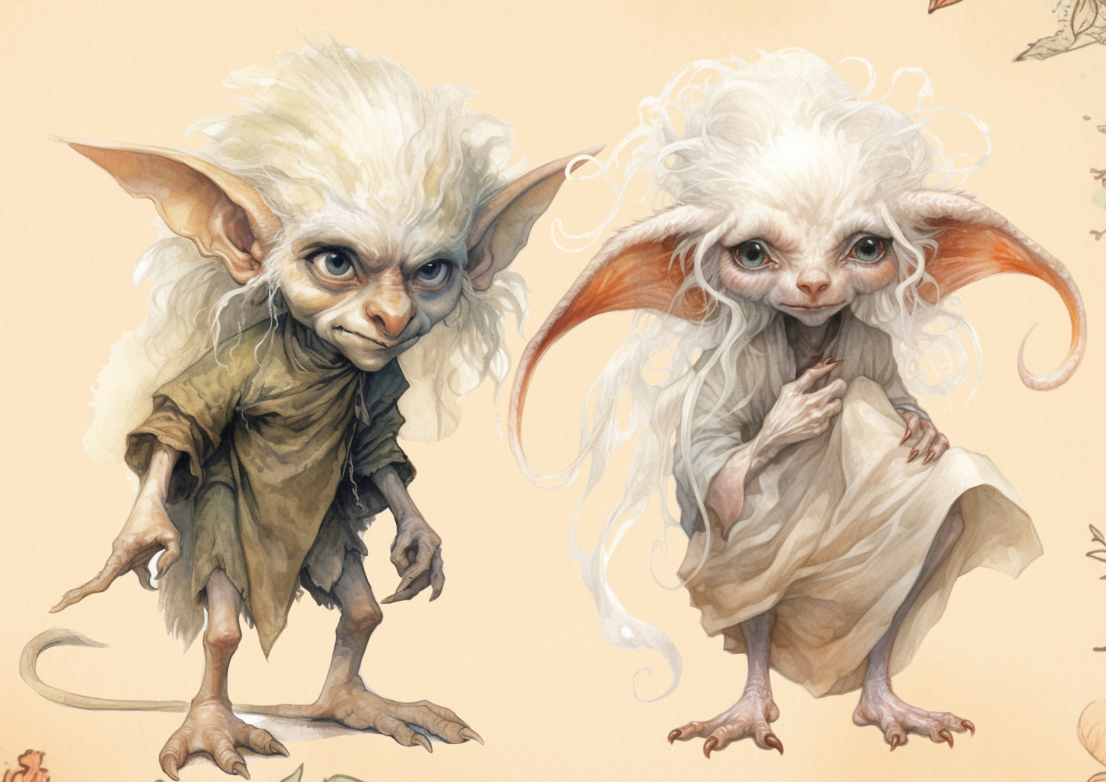 18 House Elf PNG. Brownie. Dobbie . Fantasy, Fairy Folklore. Nature ...