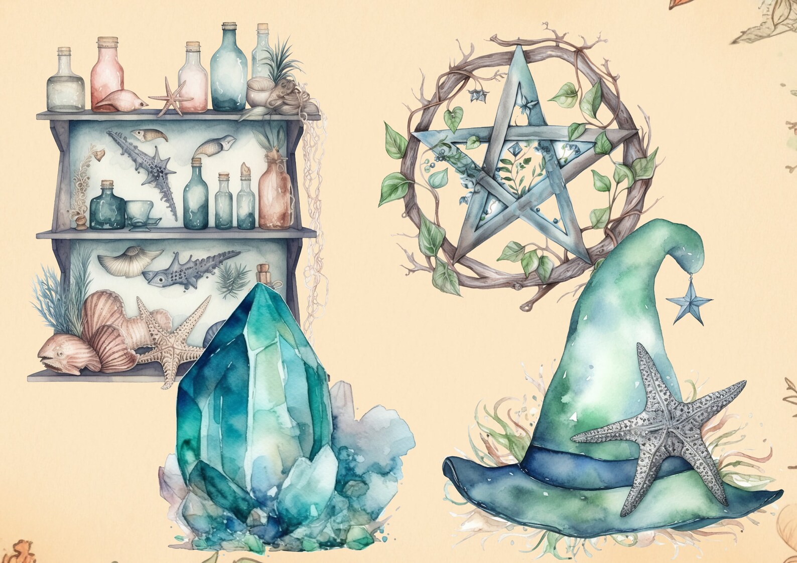 33 Life of a Water Witch PNG. Sea Witchcraft, Wicca Pagan Clipart ...