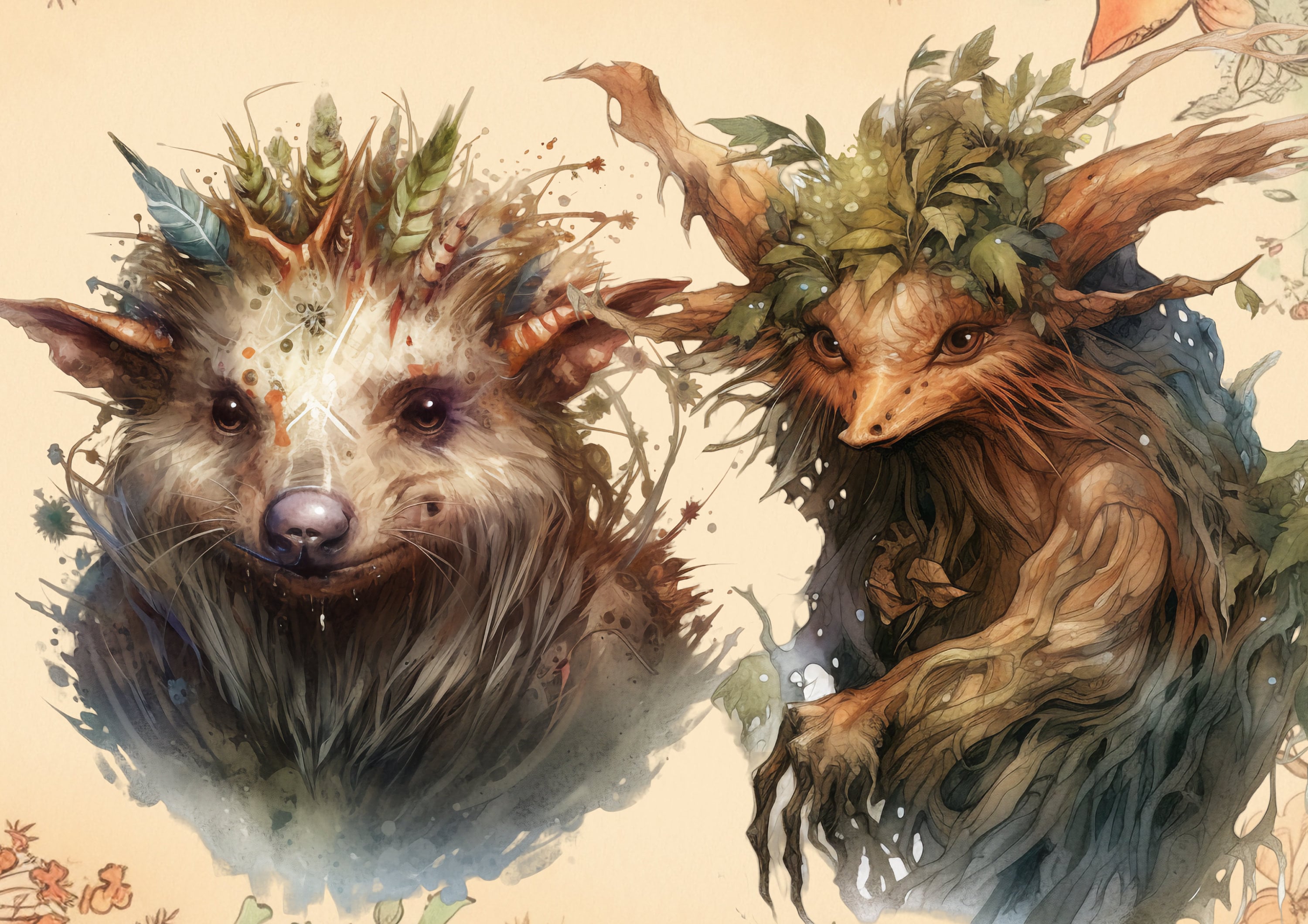 16 Forest Elementals PNG. Faery. Fantasía. Nature Spirit, Elemental ...