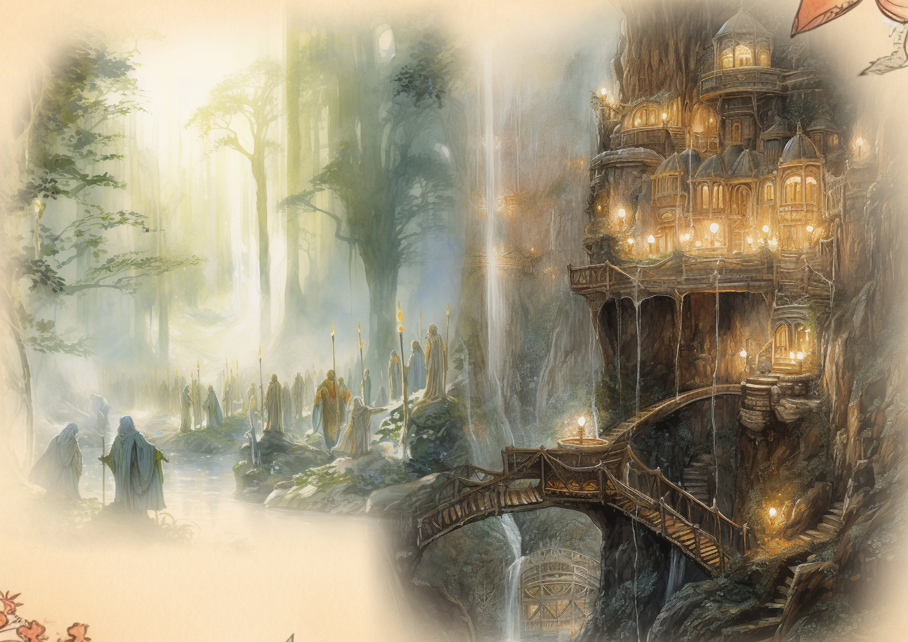 Greetings From Rivendell / 13 PNG Bundle/ Fantasy/ Elf / Elven / Lotr ...