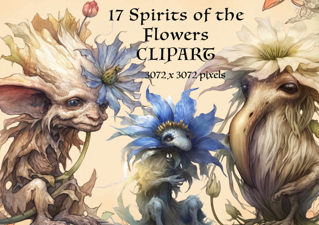 17 Spirits of the Flowers PNG. Fantasía, Nature Spirit, Elemental ...