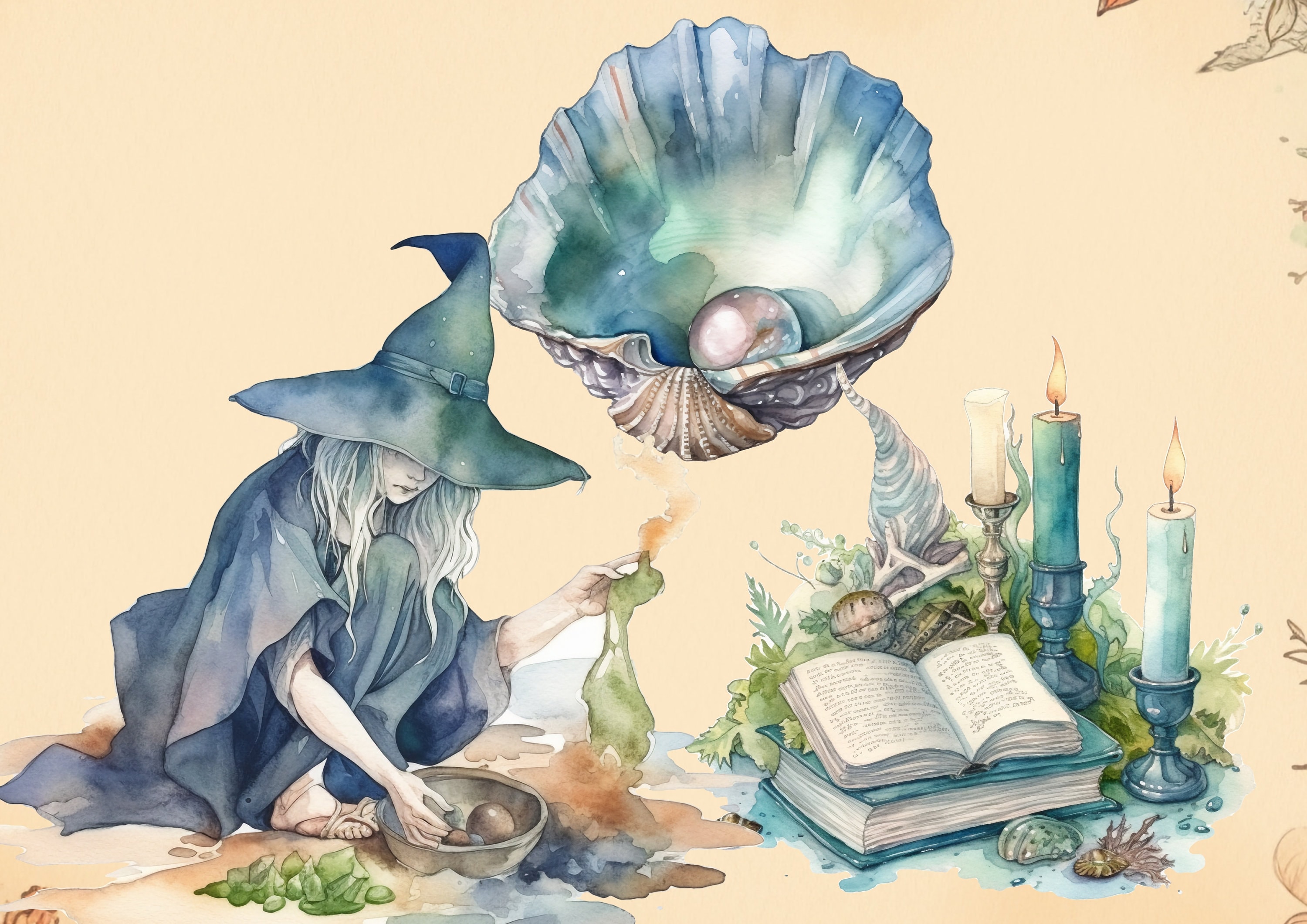 33 Life of a Water Witch PNG. Sea Witchcraft, Wicca Pagan Clipart ...