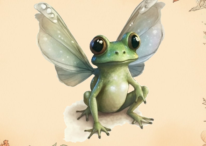 14 Fairy Frogs PNG. Fairycore Fantasy. Goblincore Fairy. Cottagecore ...