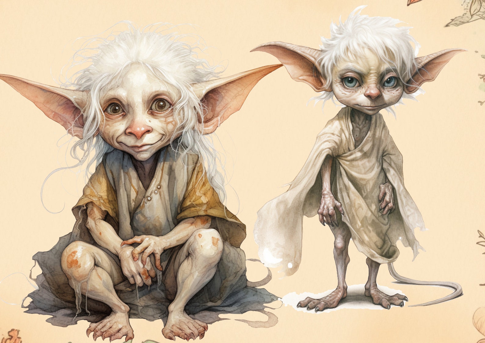 18 House Elf PNG. Brownie. Dobbie . Fantasy, Fairy Folklore. Nature ...