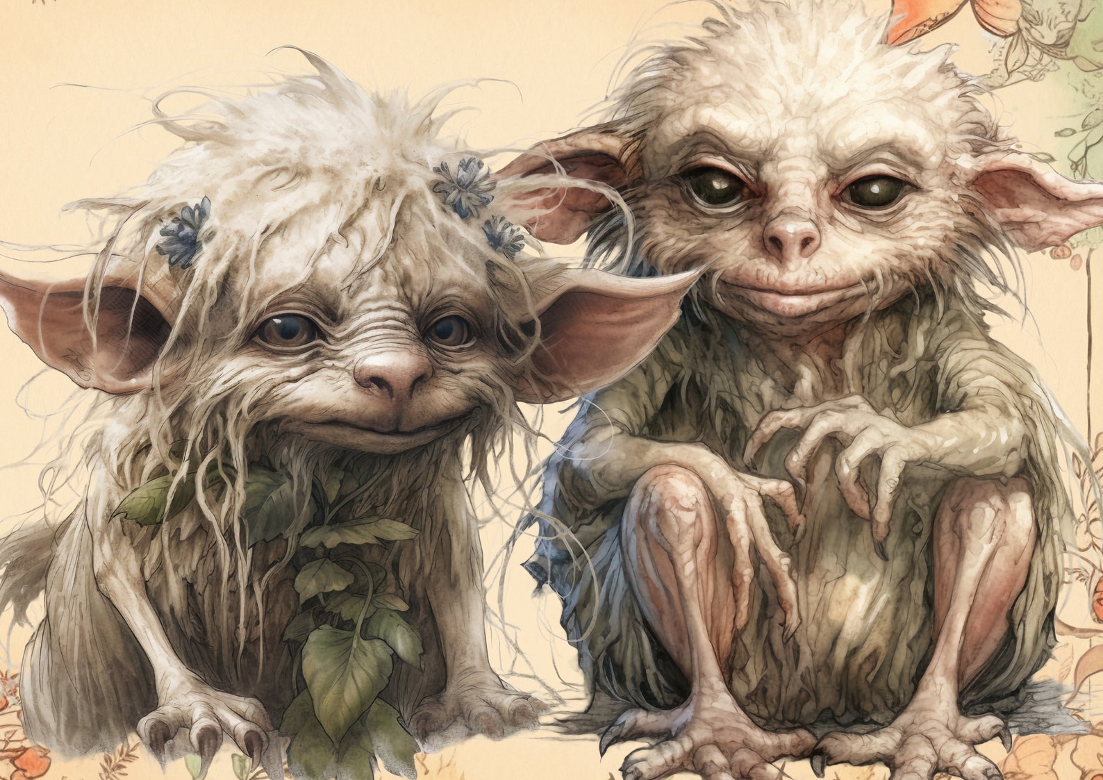 17 Cute but Unseelie Fantasy Creatures PNG. Fantasy Fairy Mabon ...