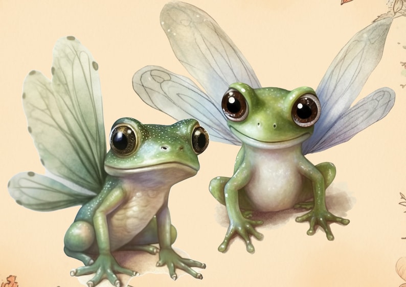 14 Fairy Frogs PNG. Fairycore Fantasy. Goblincore Fairy. Cottagecore ...