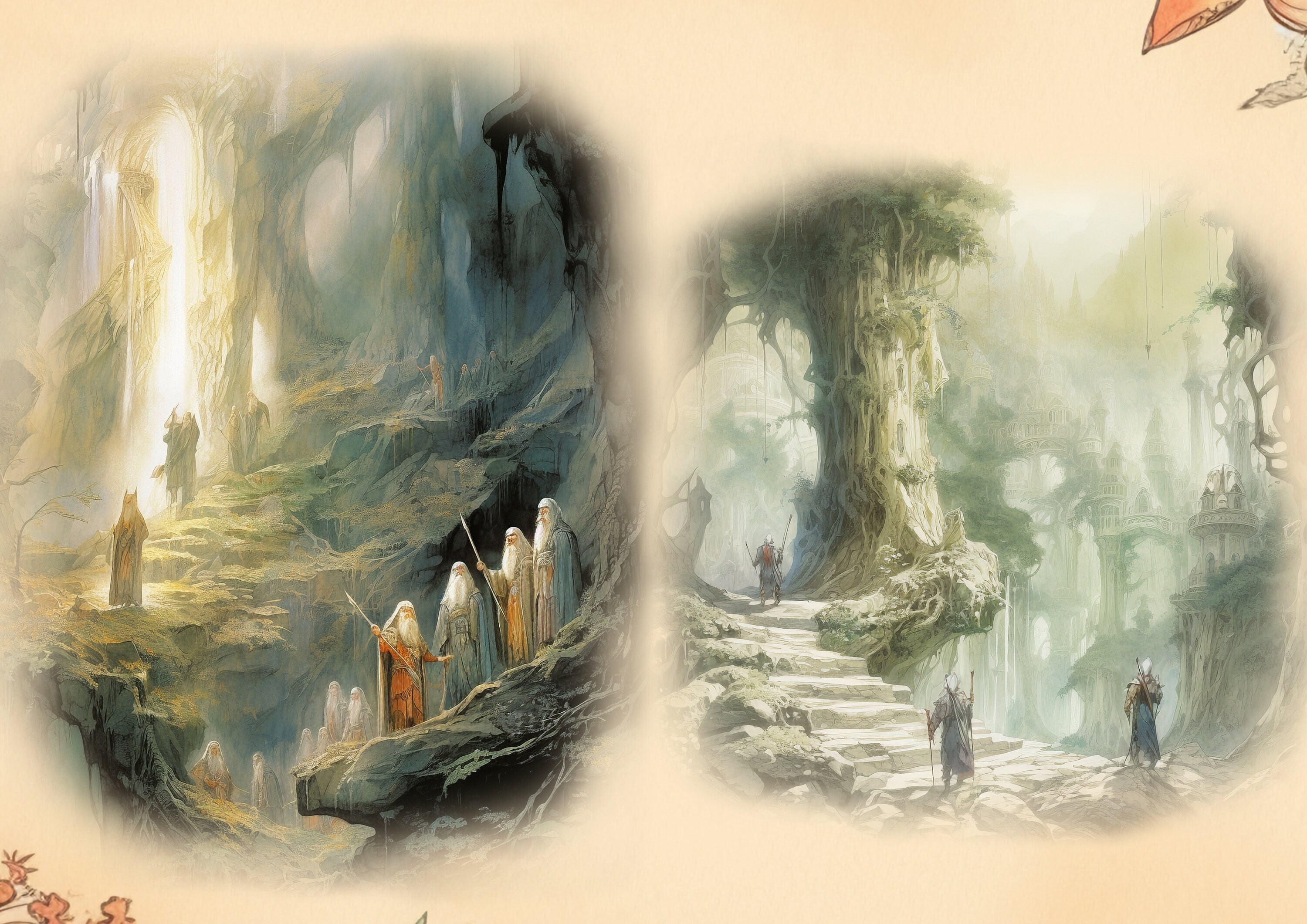 Greetings From Rivendell / 13 PNG Bundle/ Fantasy/ Elf / Elven / Lotr ...