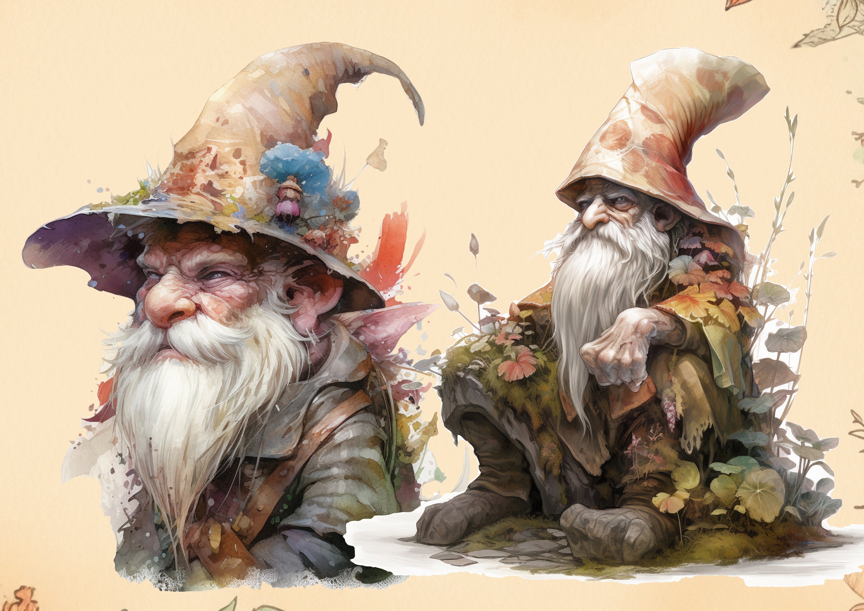16 Garden Gnomes PNG. Fantasy. Magic Creatures. Fantastic Creatures ...