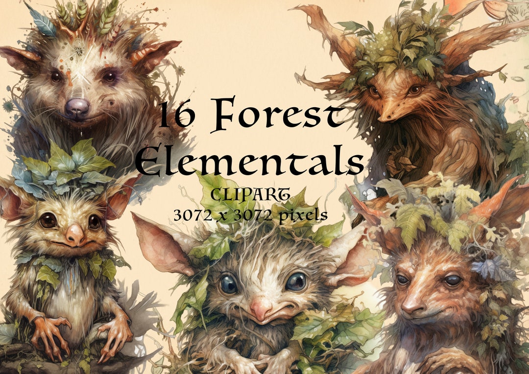 16 Forest Elementals PNG. Faery. Fantasía. Nature Spirit, Elemental ...