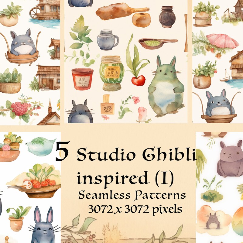 Ghibli Pattern - Etsy