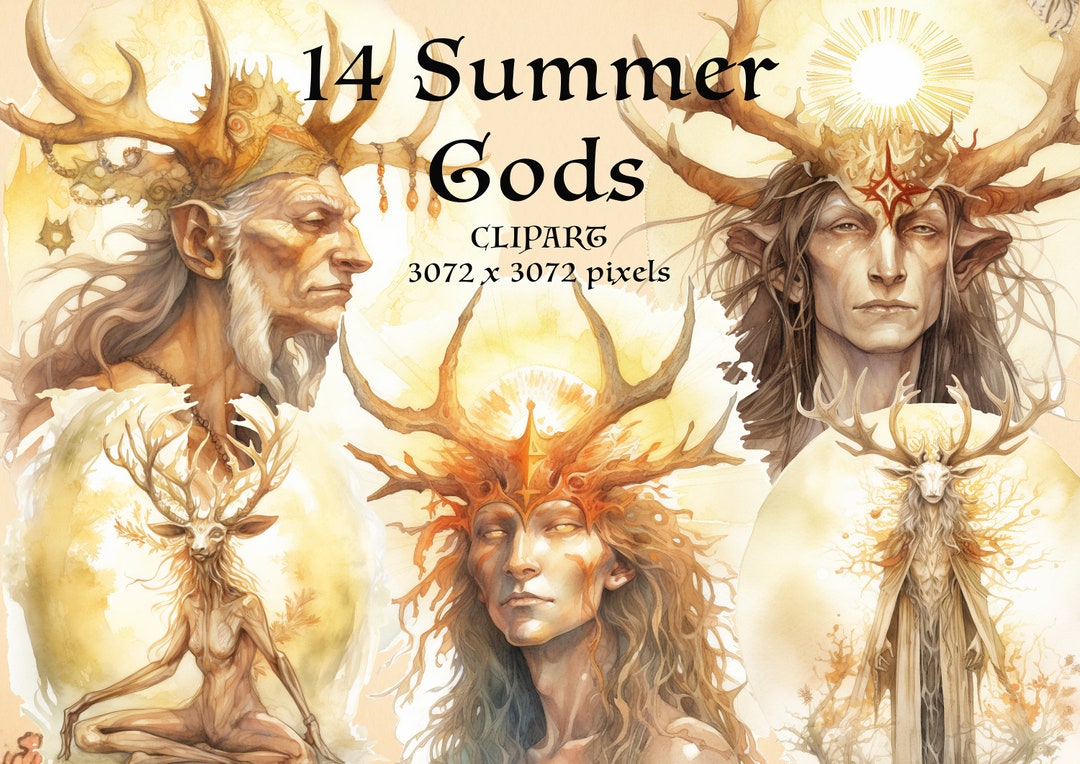 14 Summer Sun God PNG. Litha. Witchcraft, Wicca Summer Solstice Clipart ...