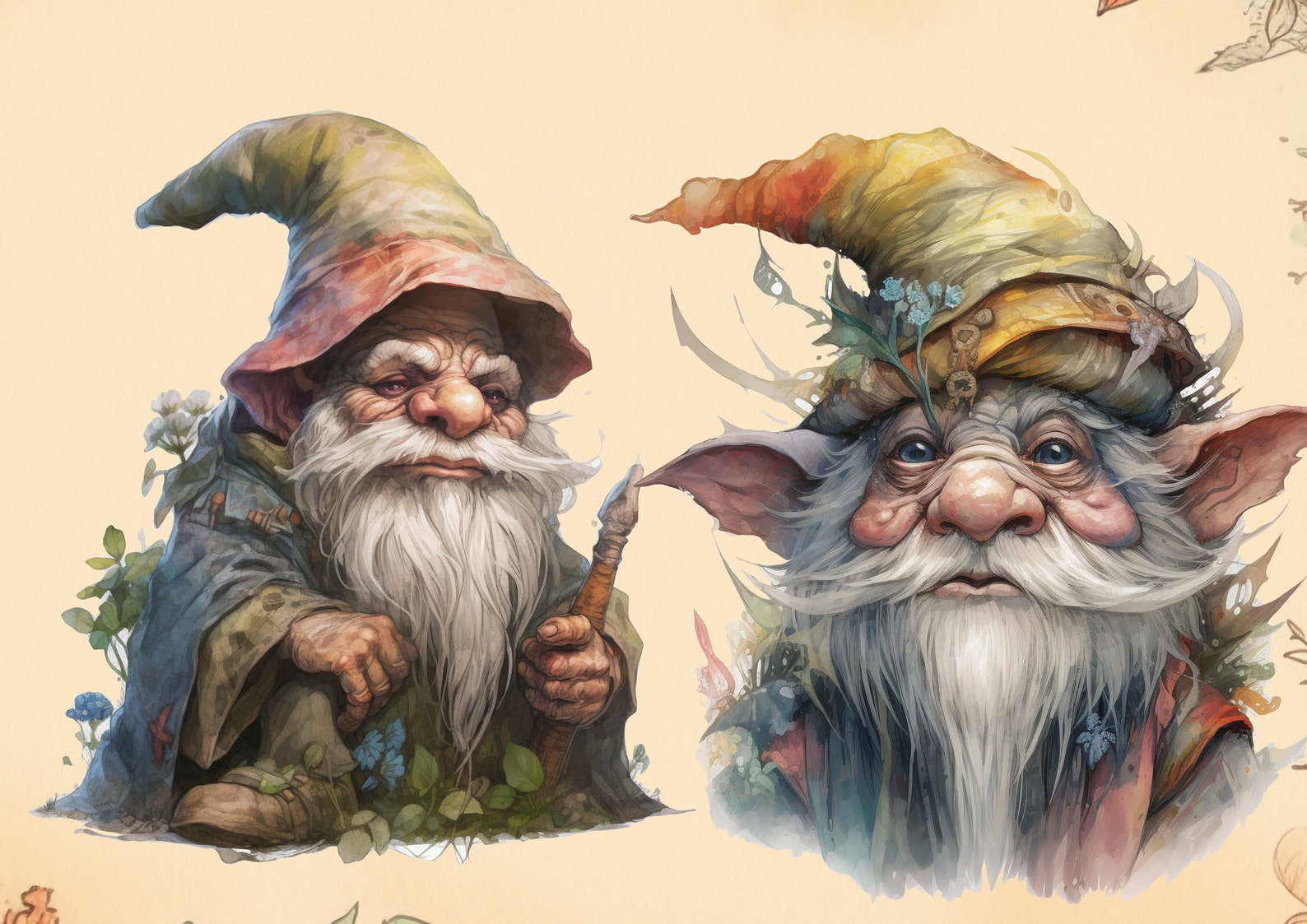16 Garden Gnomes PNG. Fantasy. Magic Creatures. Fantastic Creatures ...