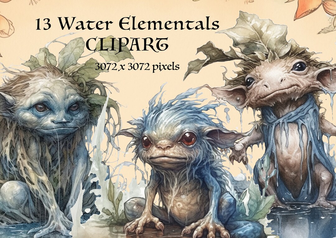 13 Water Elementals PNG. Faery. Fantasía. Nature Spirit, Elemental ...