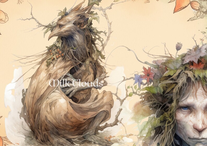 10 Spring Spirits of Nature PNG. Fantasía, Nature Spirit, Elemental ...