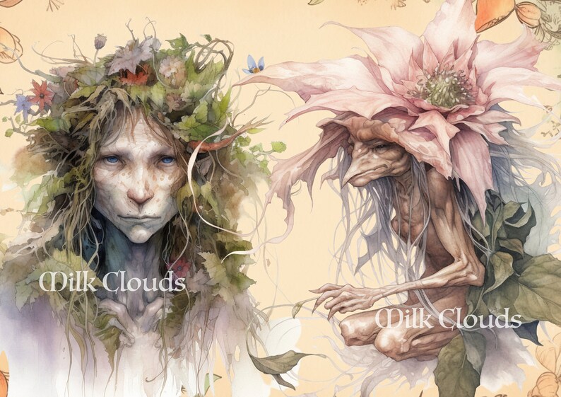 10 Spring Spirits of Nature PNG. Fantasía, Nature Spirit, Elemental ...