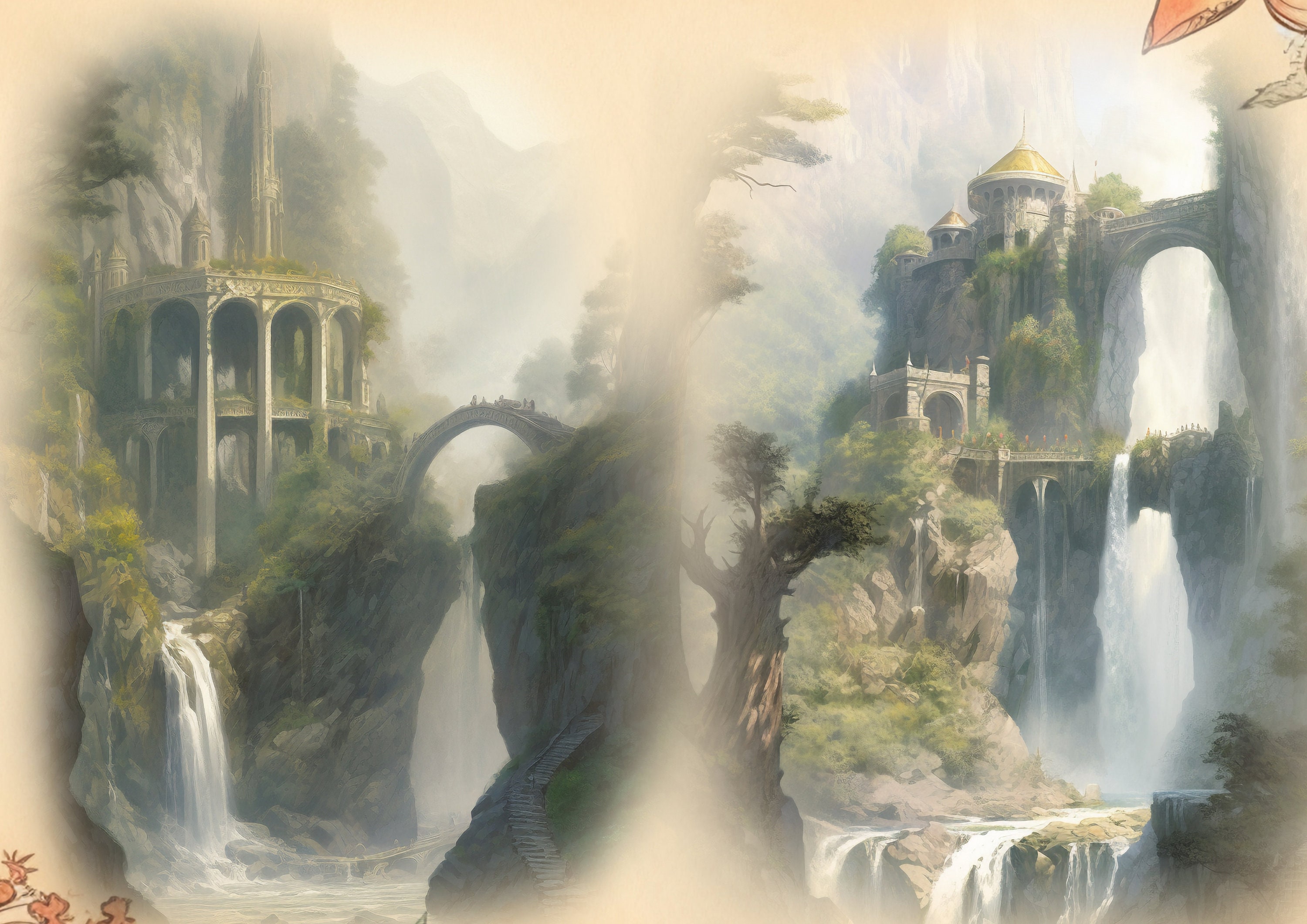 Greetings From Rivendell / 13 PNG Bundle/ Fantasy/ Elf / Elven / Lotr ...