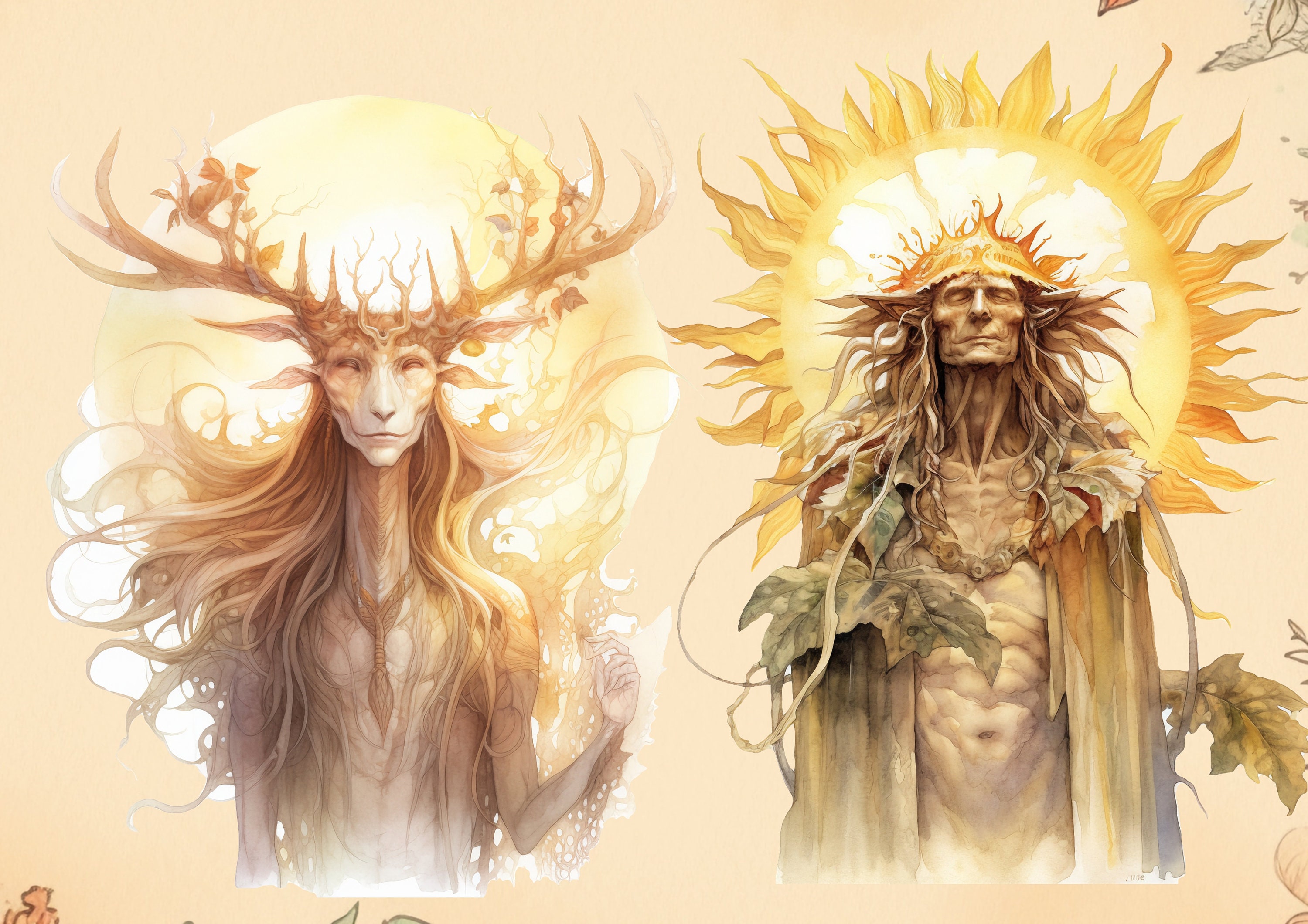 14 Summer Sun God PNG. Litha. Witchcraft, Wicca Summer Solstice Clipart ...