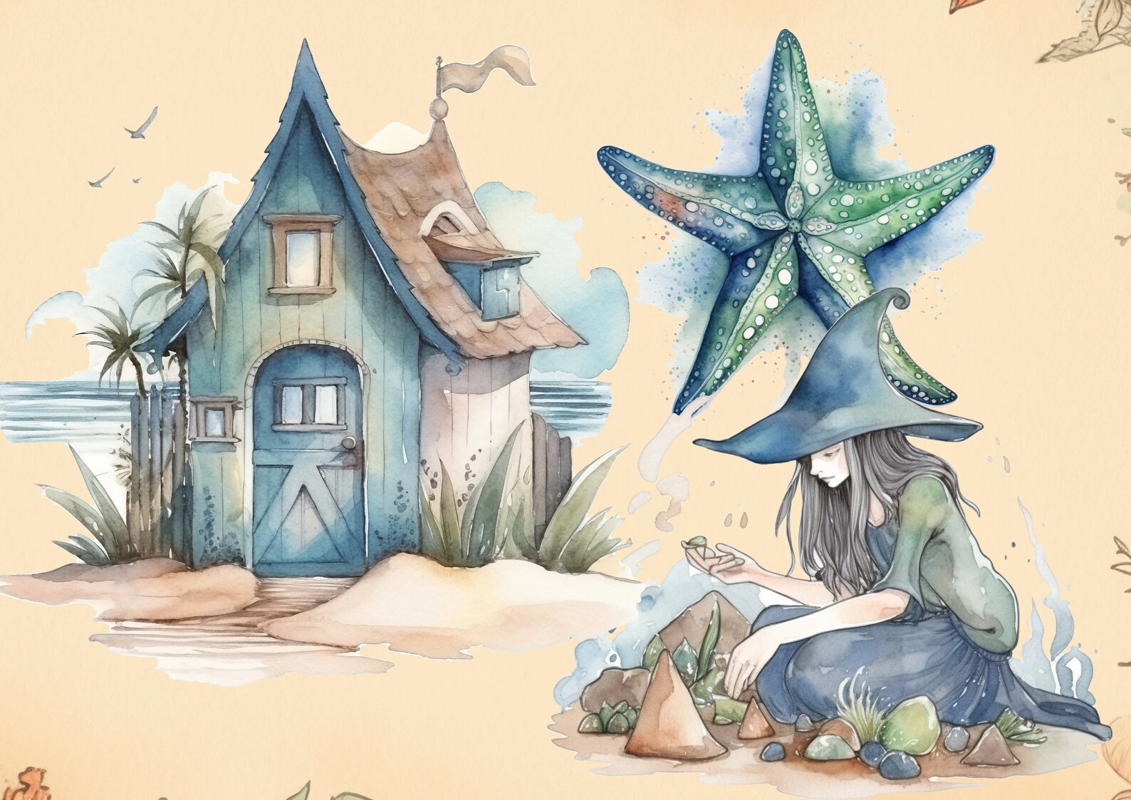 33 Life of a Water Witch PNG. Sea Witchcraft, Wicca Pagan Clipart ...