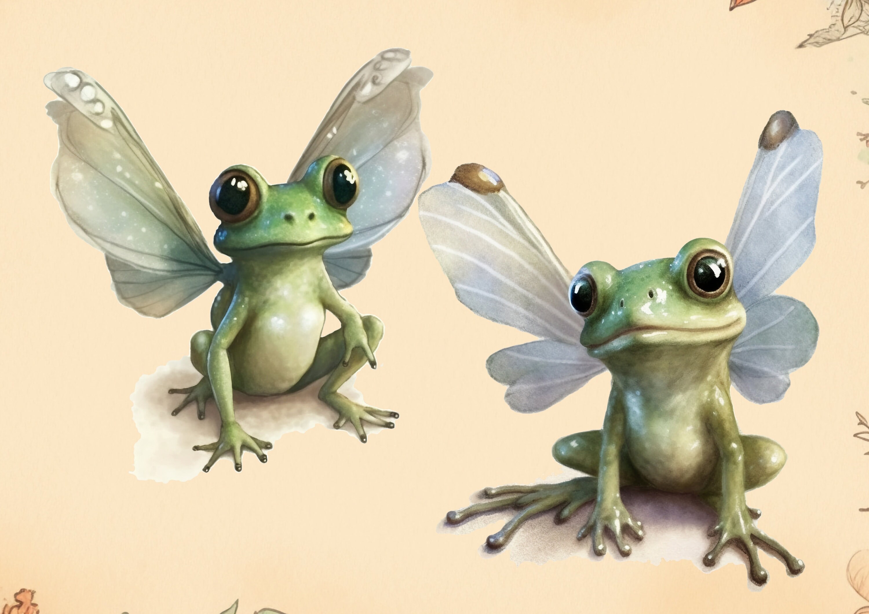 14 Fairy Frogs PNG. Fairycore Fantasy. Goblincore Fairy. Cottagecore ...