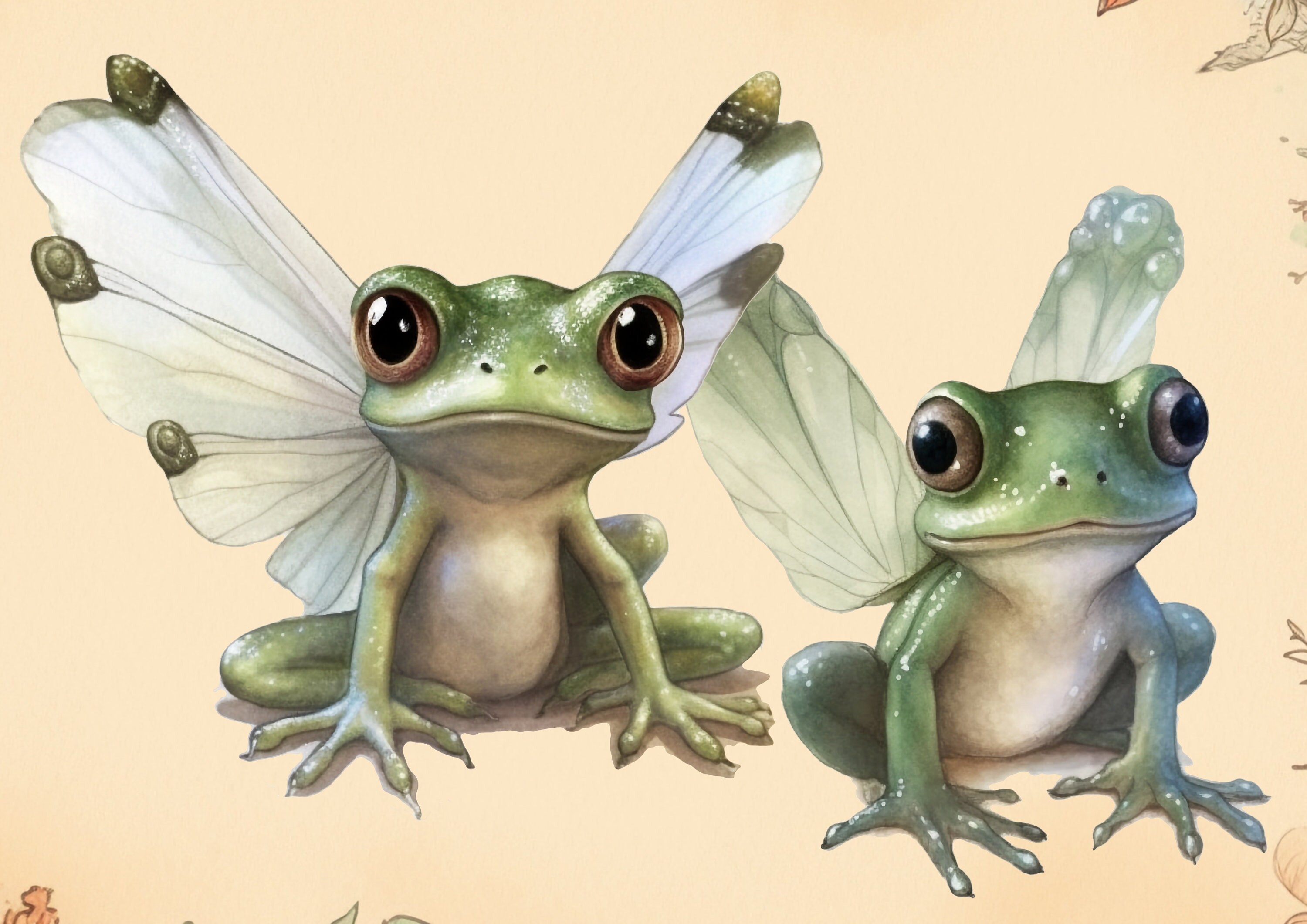 14 Fairy Frogs PNG. Fairycore Fantasy. Goblincore Fairy. Cottagecore ...