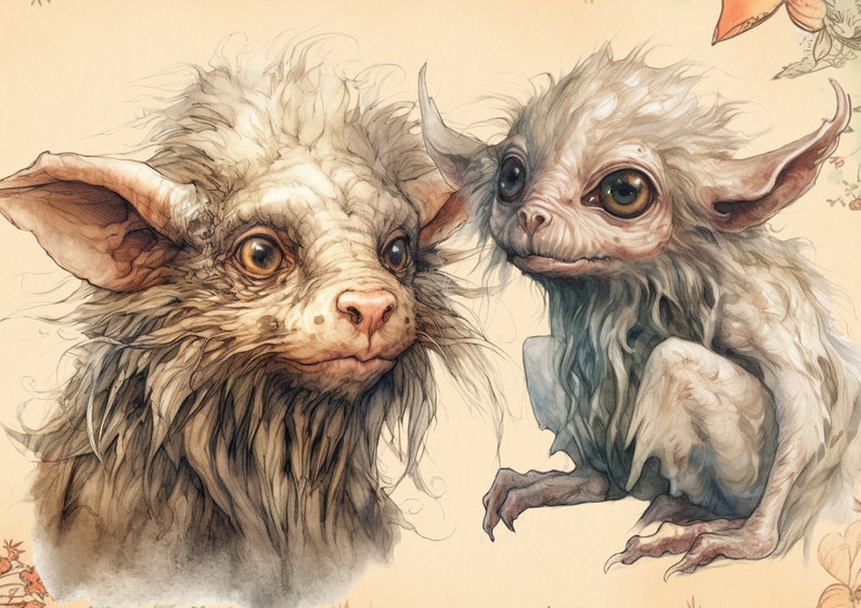 17 Cute but Unseelie Fantasy Creatures PNG. Fantasy Fairy Mabon ...