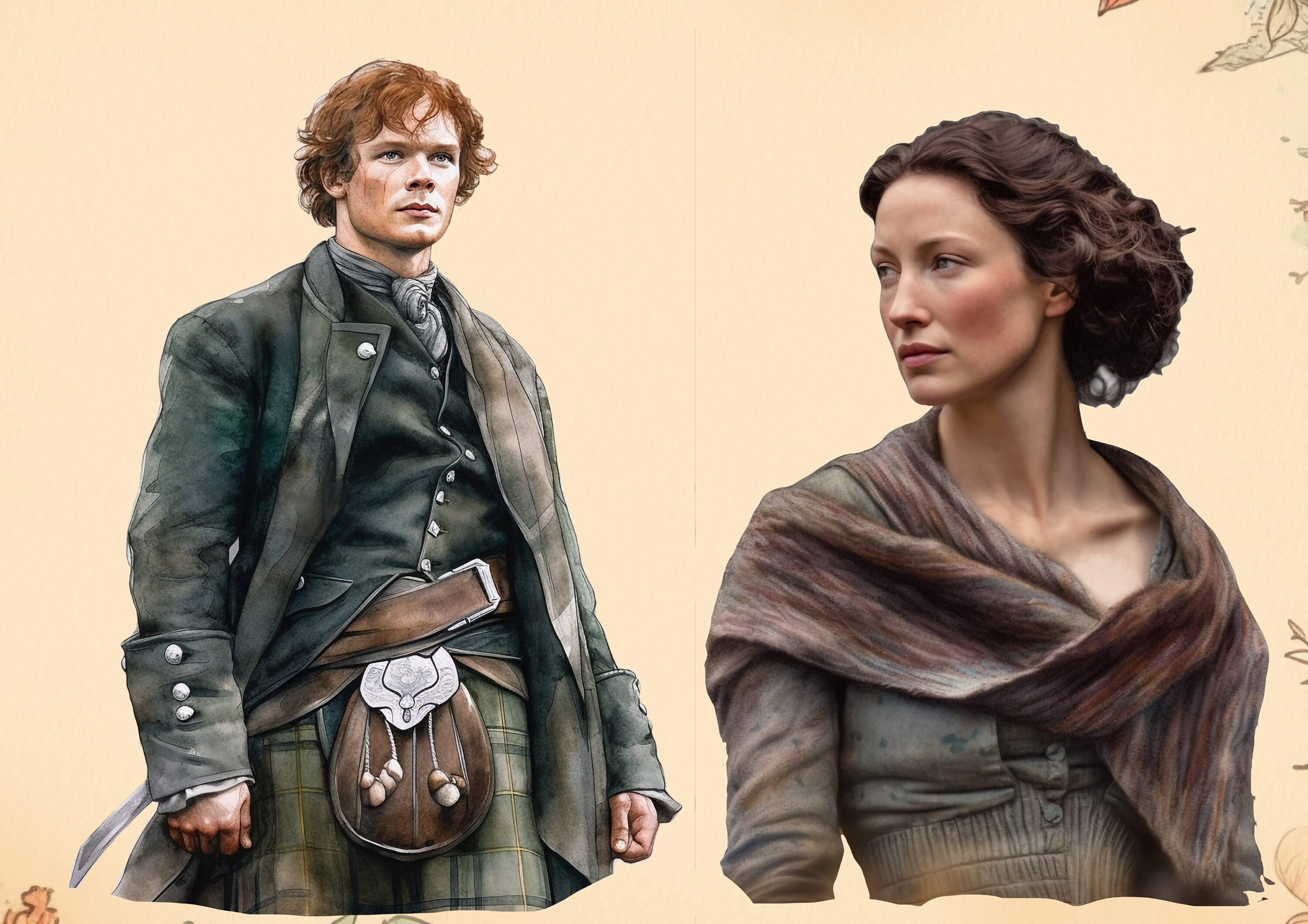 16 Outlander Keepsakes PNG. Scotland. Claire and Jaime. Scottish ...