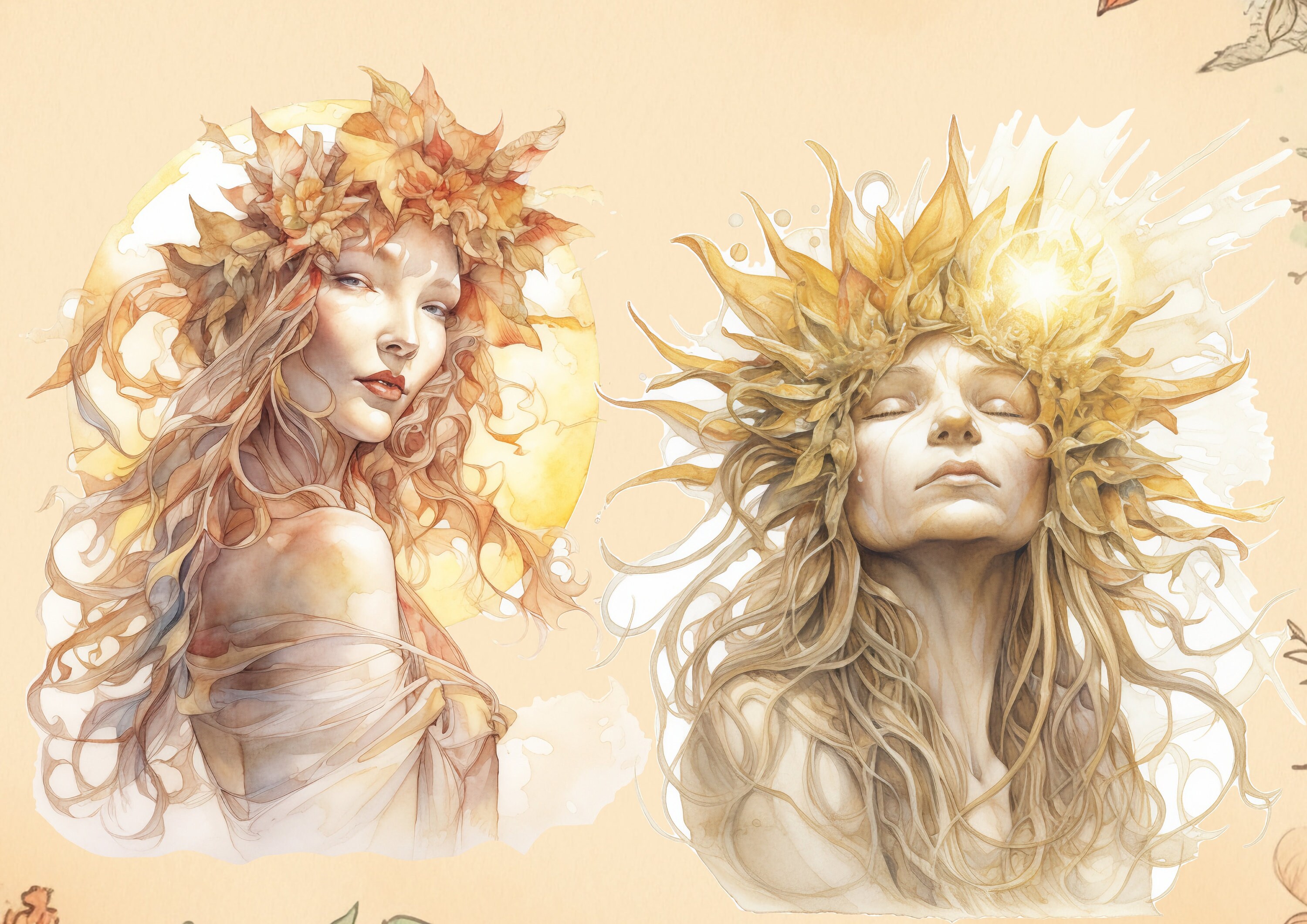 14 Summer Sun Goddess PNG. Litha. Witchcraft, Wicca Summer Solstice ...