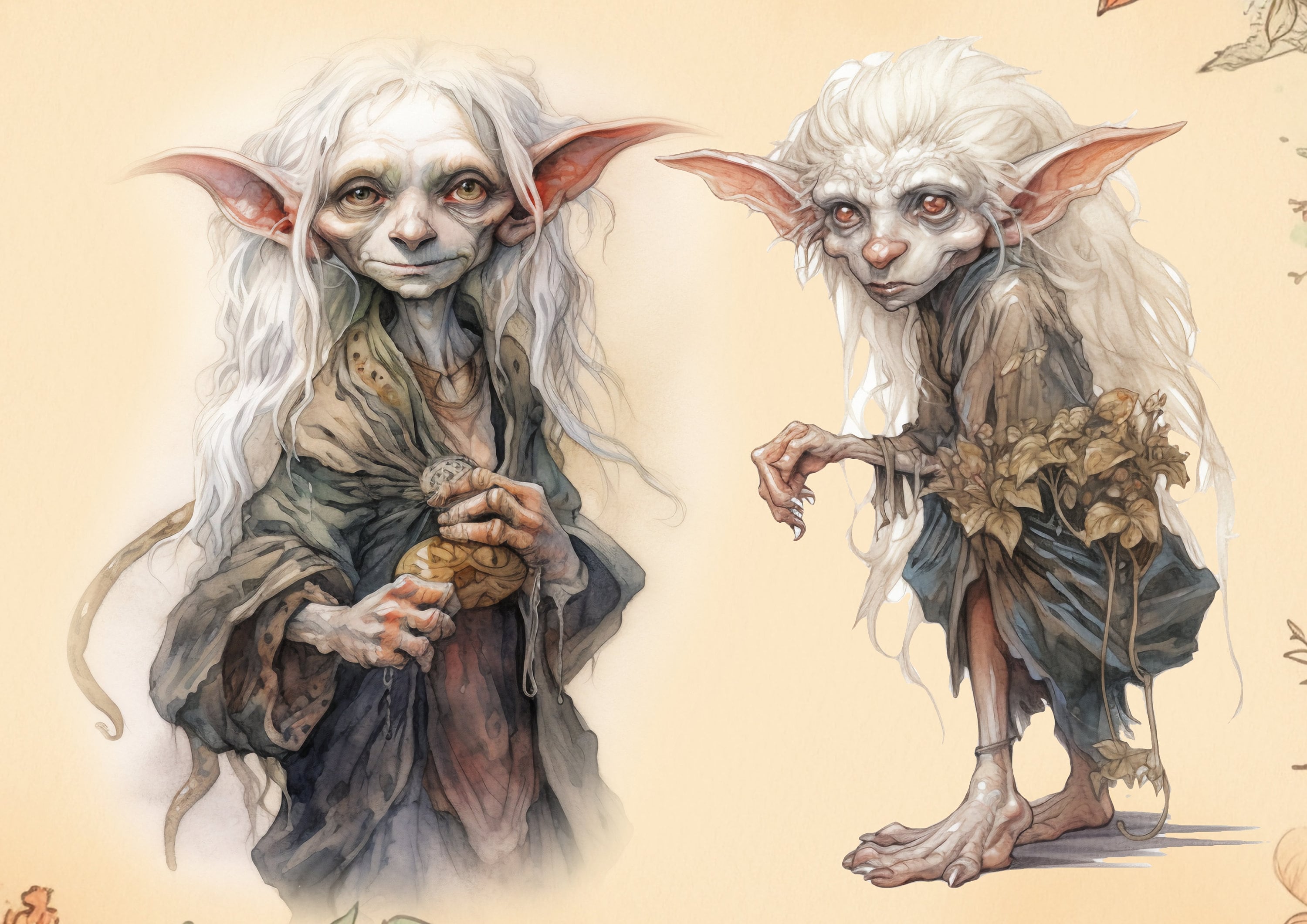 18 House Elf PNG. Brownie. Dobbie . Fantasy, Fairy Folklore. Nature ...