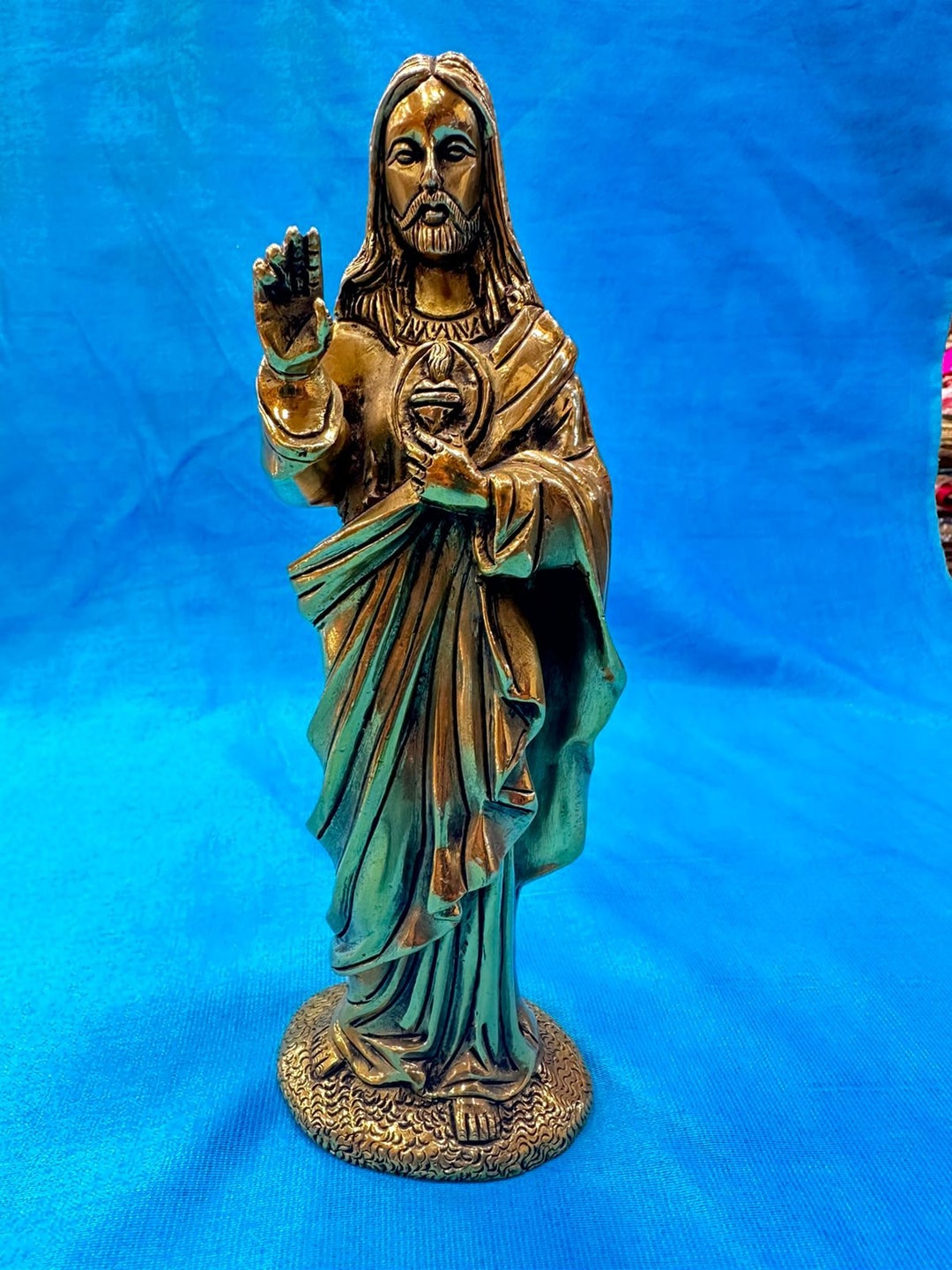 Jesus Christ Figurine, 23 Cm Bonded Bronze Jesus Christ Statue ...