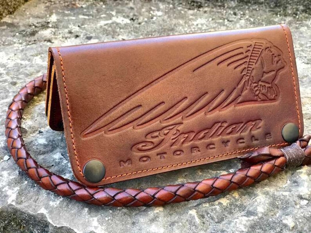 Handmade Long Leather Old School Wallet, Top Quality Wallet, Dad Gift ...