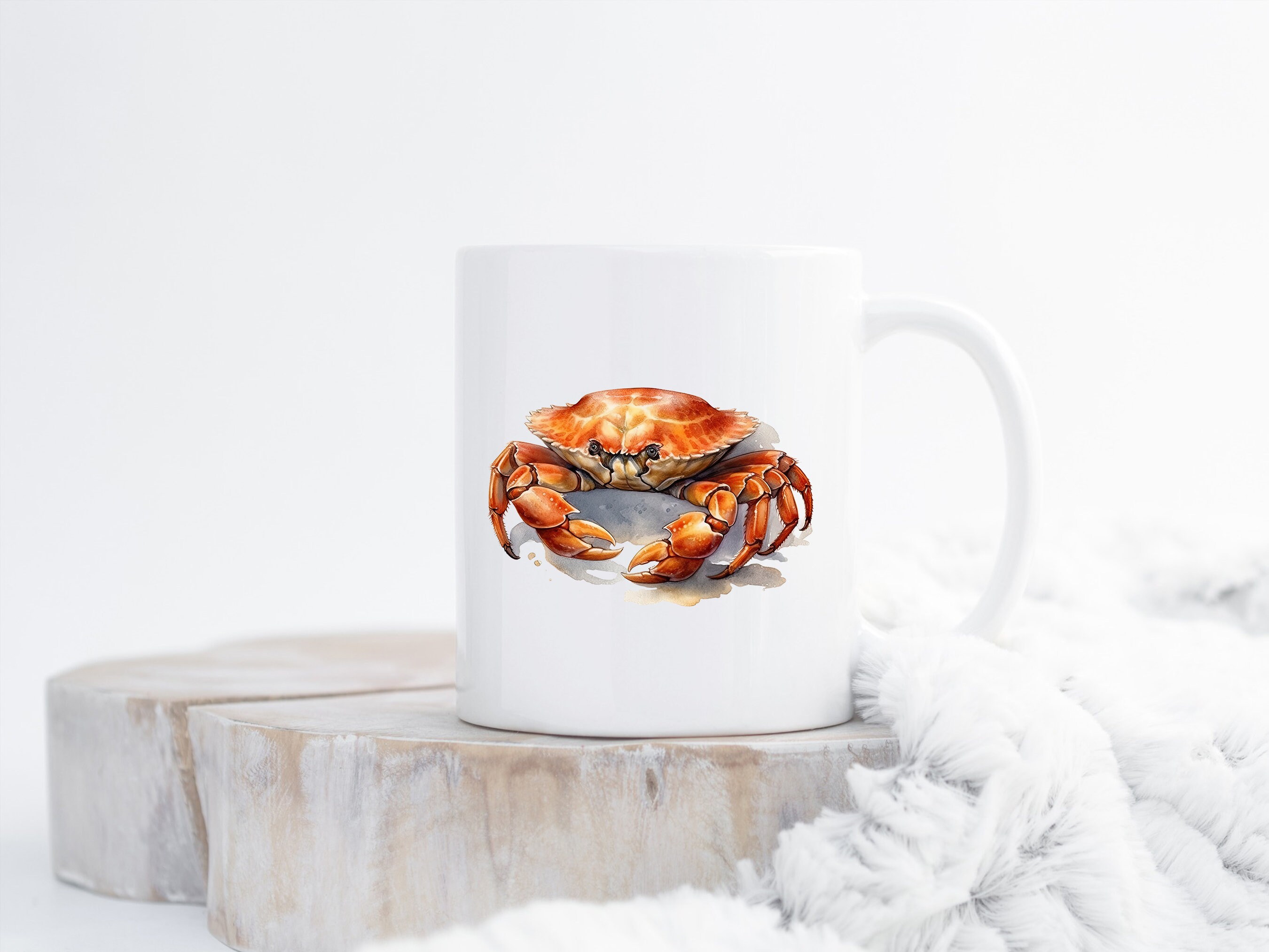 Crab Watercolor PNG Commercial Use Clip Art, Sea Art Clipart PNG ...