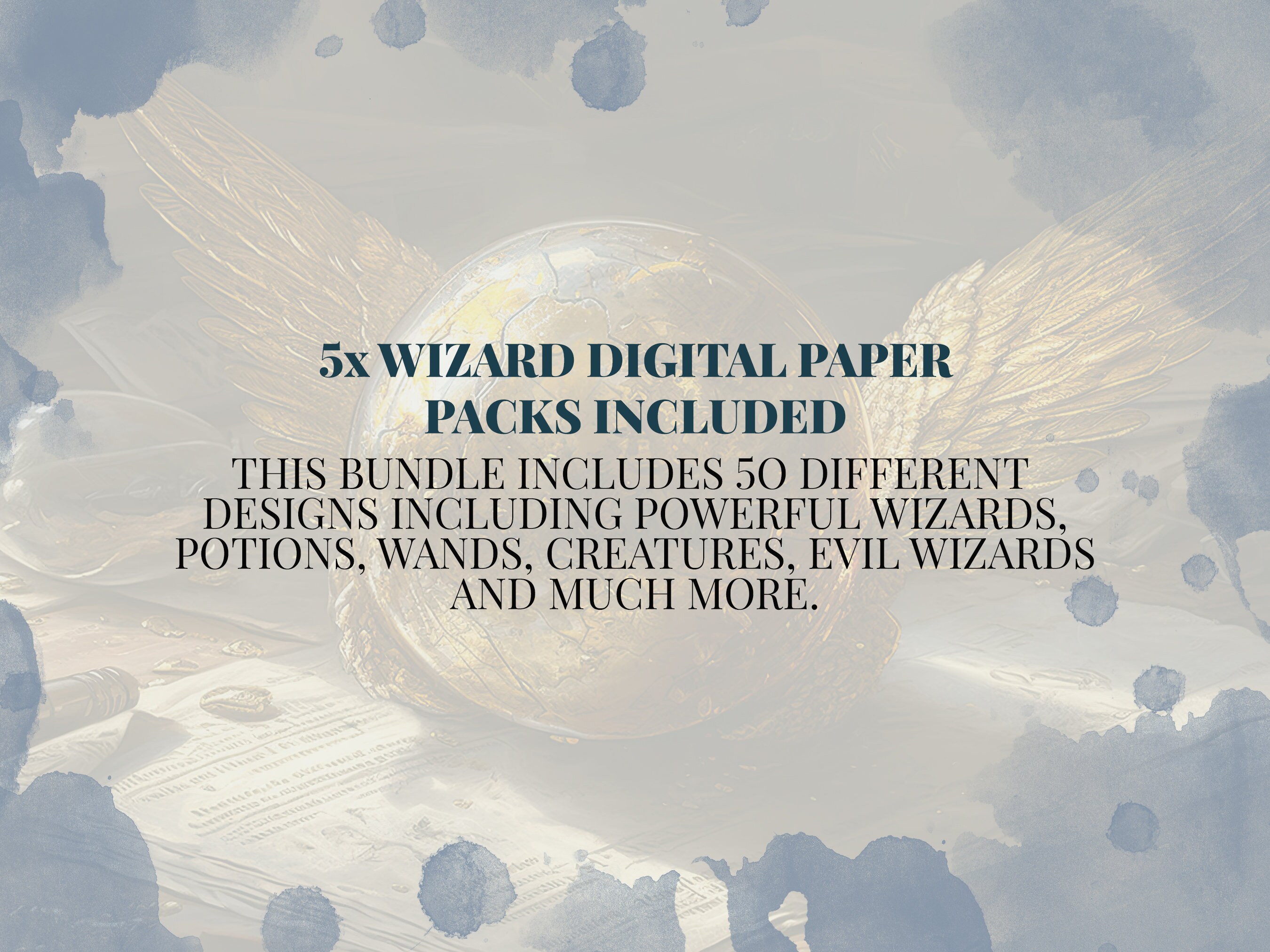 Wizarding School Digital Paper BUNDLE Commercial Use, Wizard Academy ...