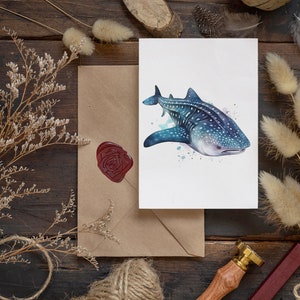 Whale Shark Watercolor PNG Commercial Use Clip Art, Sea Art Clipart PNG ...