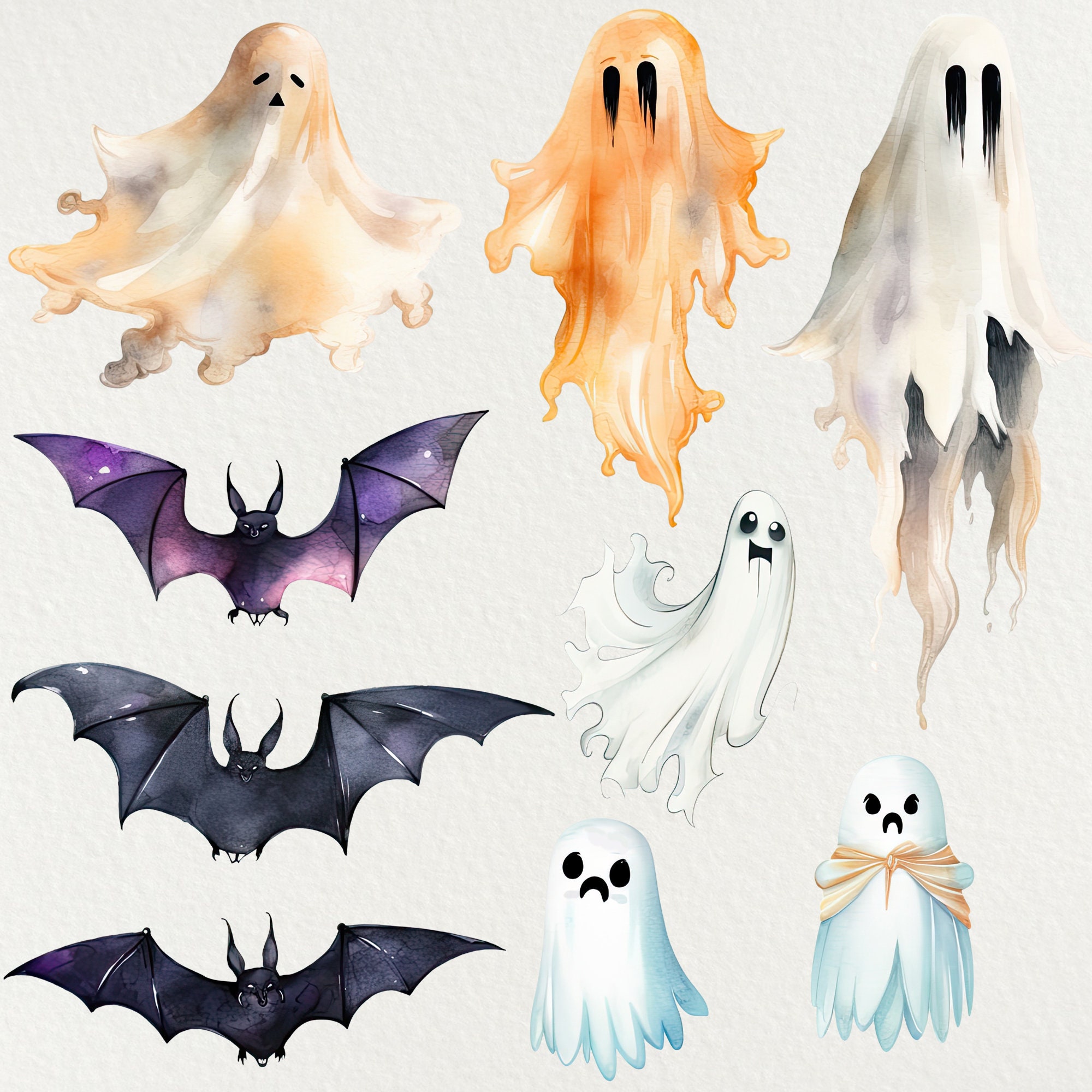 Spooky Castles Watercolor PNG Commercial Use Clip Art Bundle, Set of 22 ...