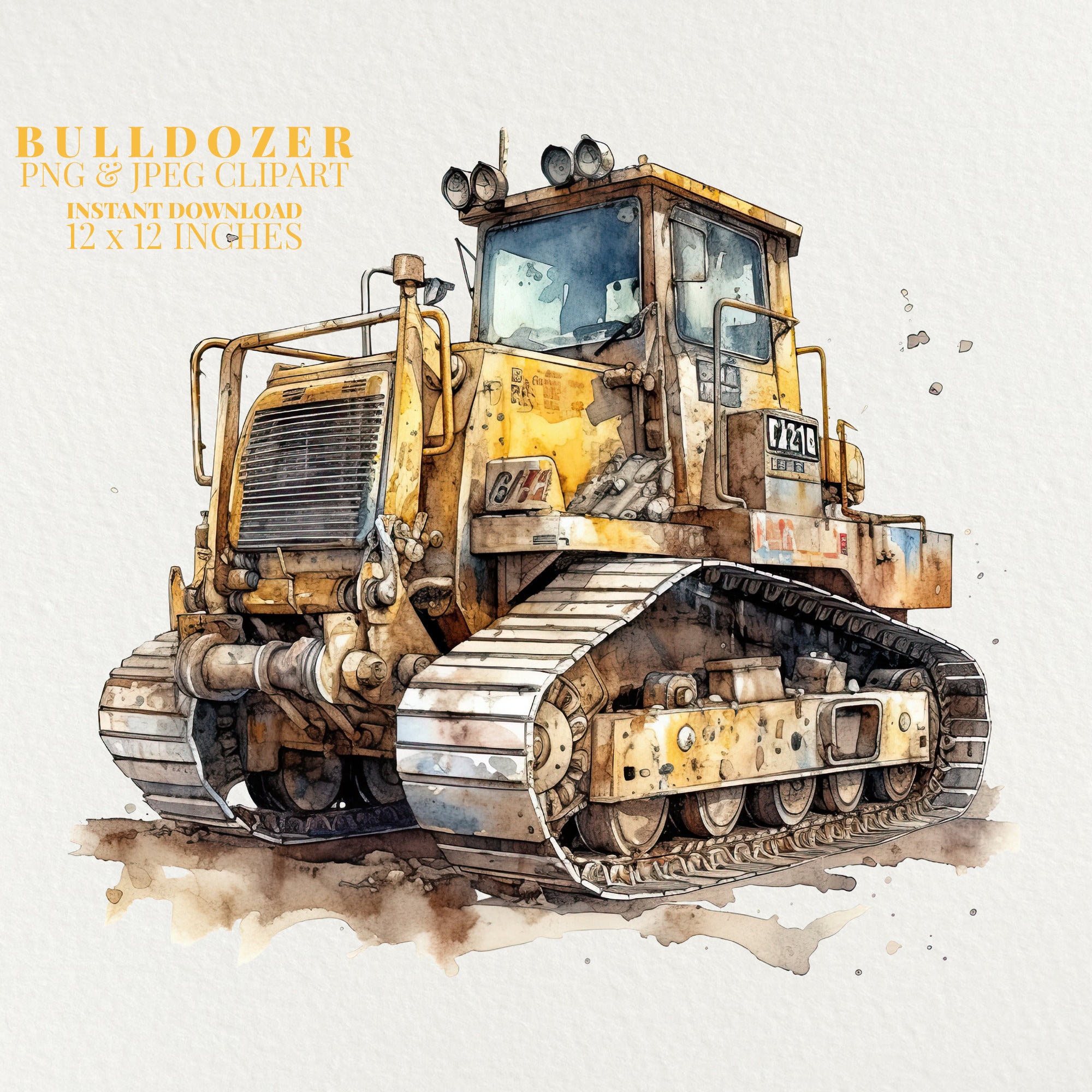 Hagel Belgium Bulldozer Clipart