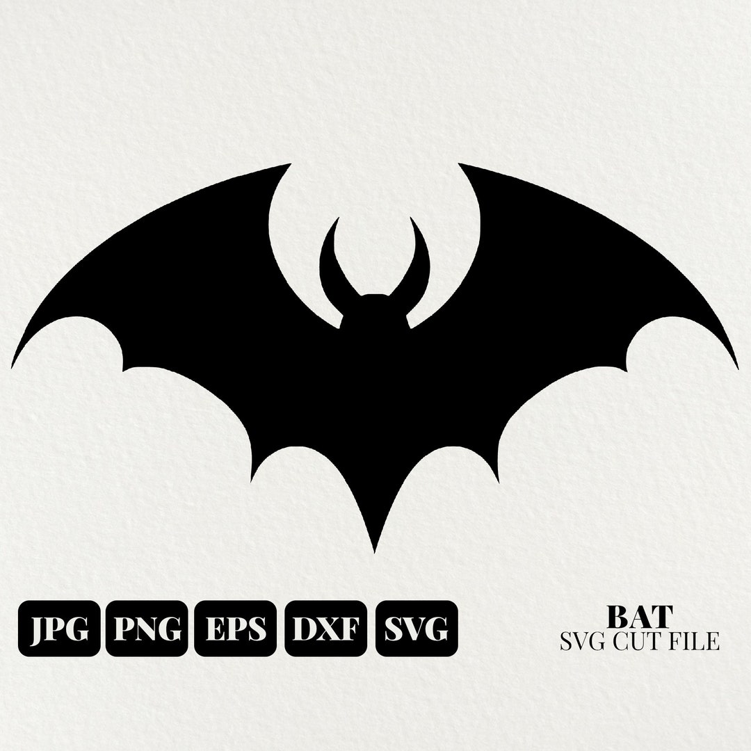 Bat SVG Commercial Use Clip Art, Halloween Svg, Halloween Decors Svg ...