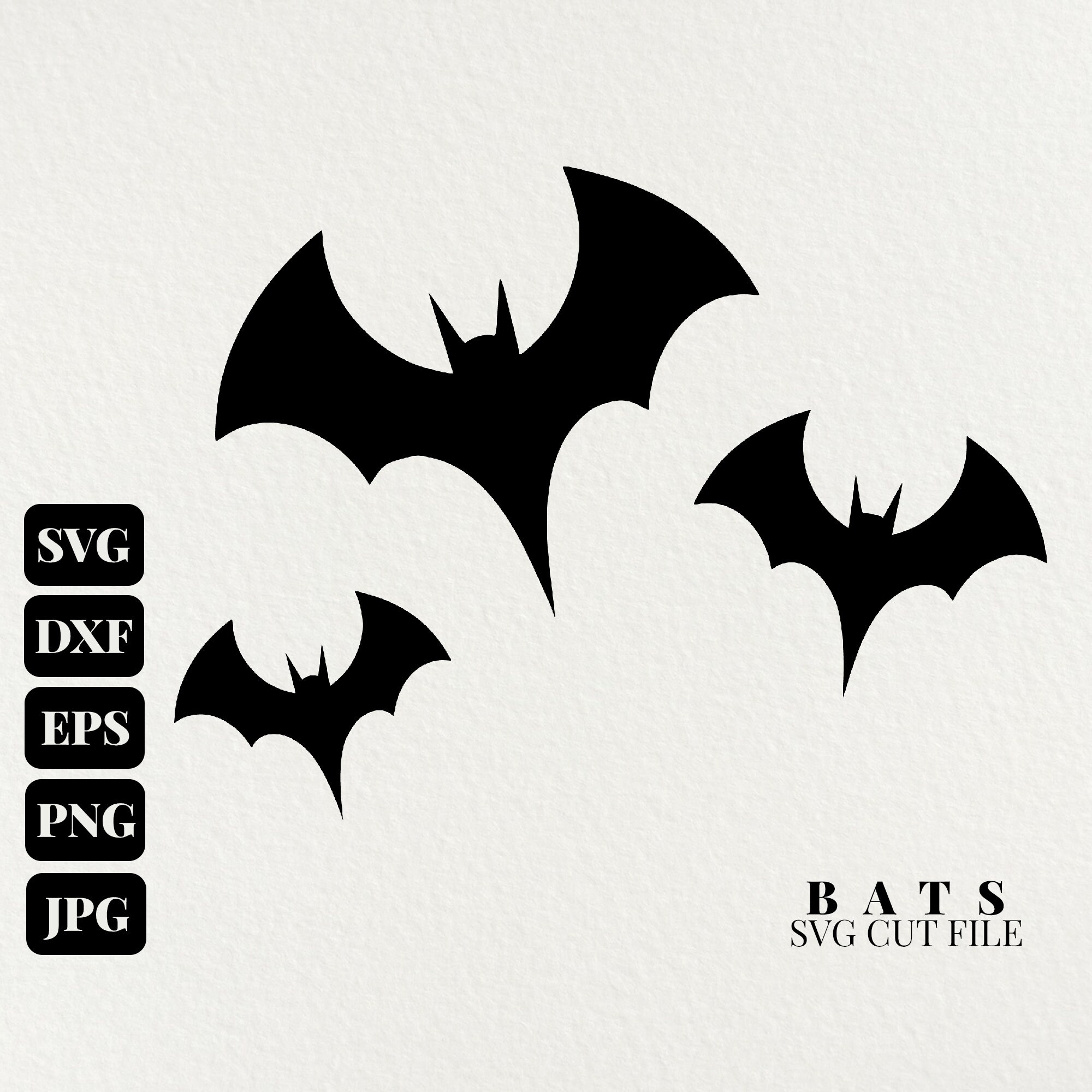 Bats SVG Commercial Use Clip Art, Halloween Svg, Halloween Decors Svg ...