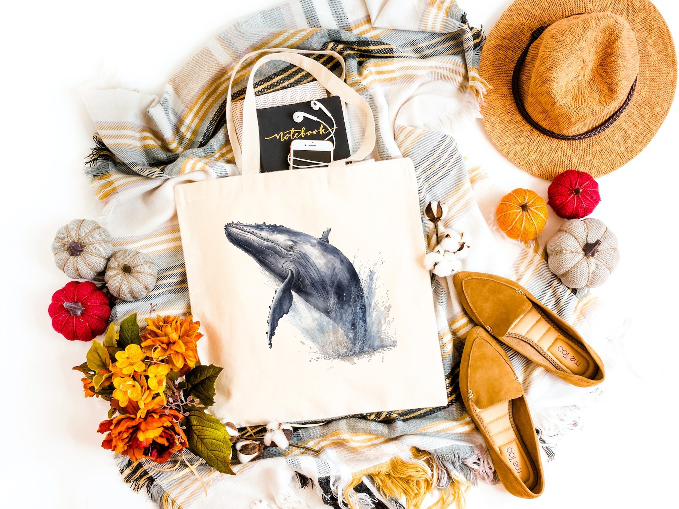 Humpback Whale Watercolor PNG Commercial Use Clip Art, Sea Art Clipart ...