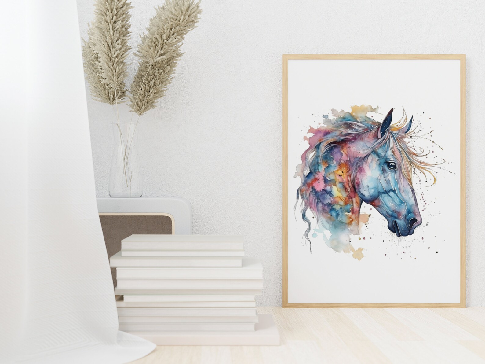 Horse Watercolor PNG Commercial Use Clip Art Rainbow Horse - Etsy