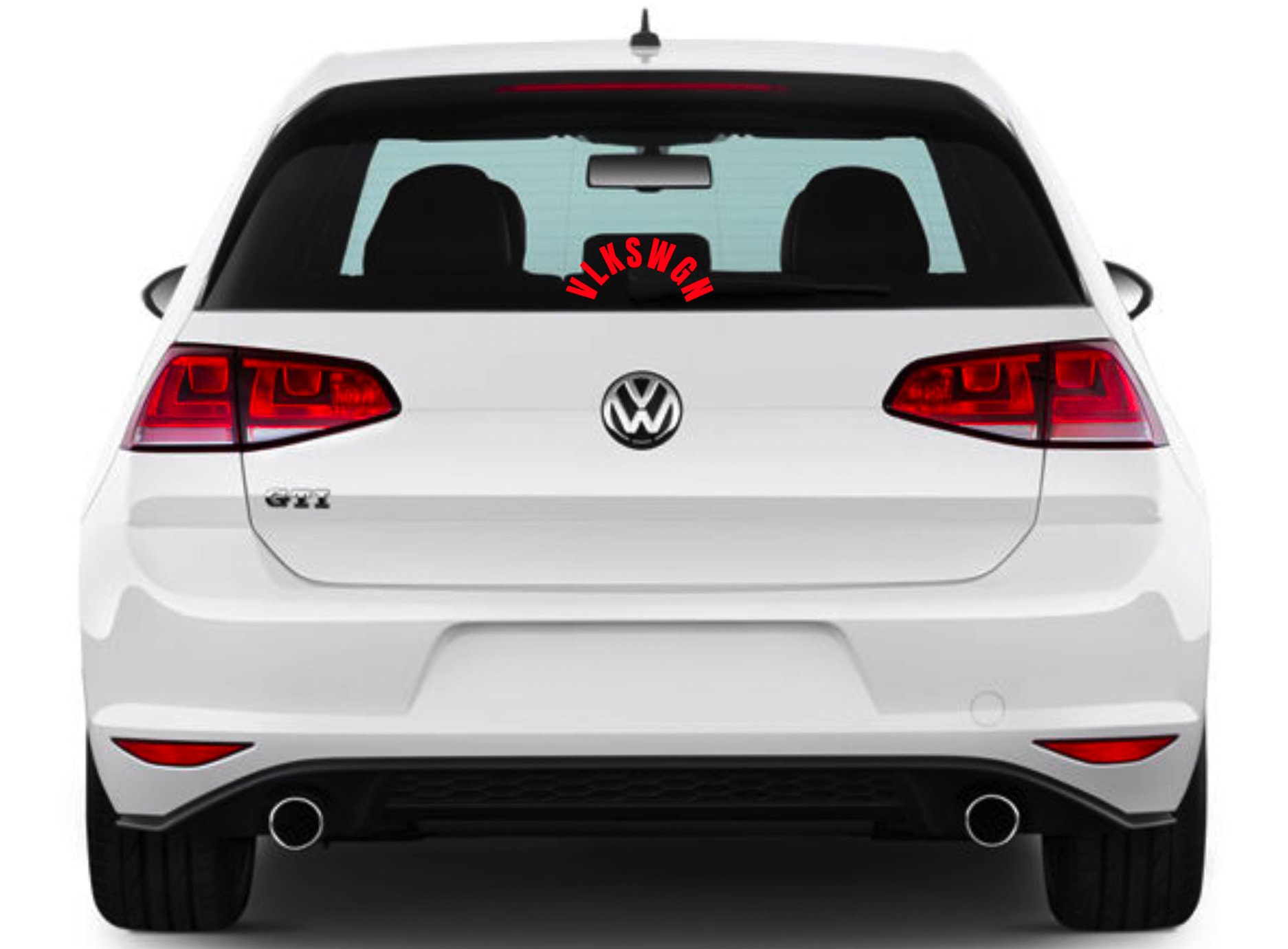 Volkswagen VW Car Decal Curved Design for Car High Quality Vinyl ...
